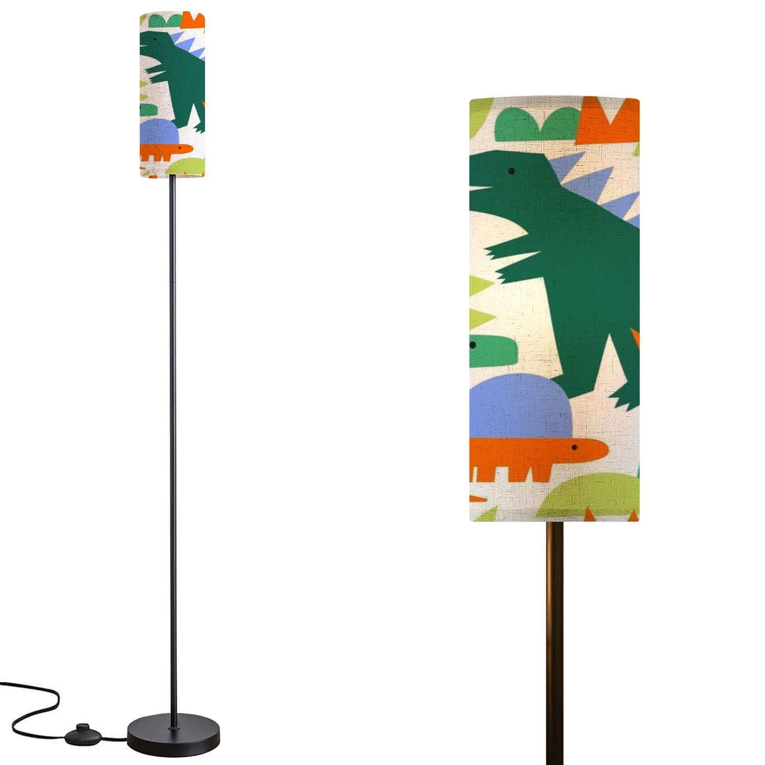 Modern Standing Lamps Cute dinosaur cartoon style Bold simple form ...