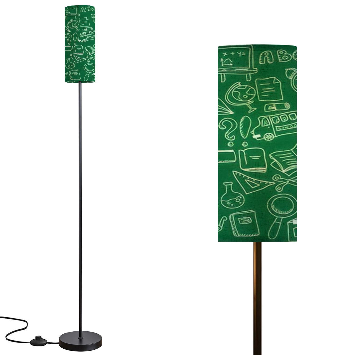 Modern Standing Lamps Doodle seamless graduation objects Dimmable Floor ...