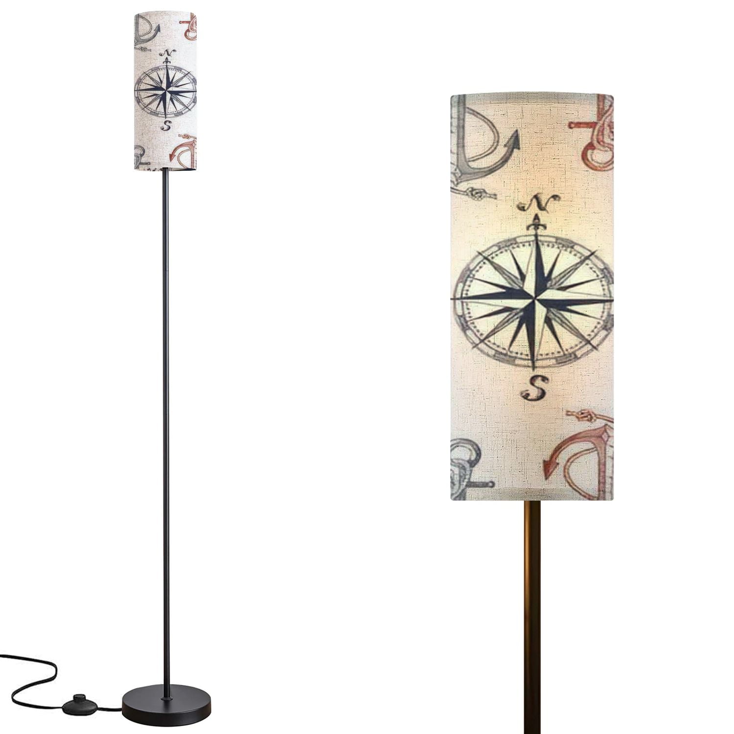 Modern Standing Lamps Hand drawn anchors compass for textiles prints ...