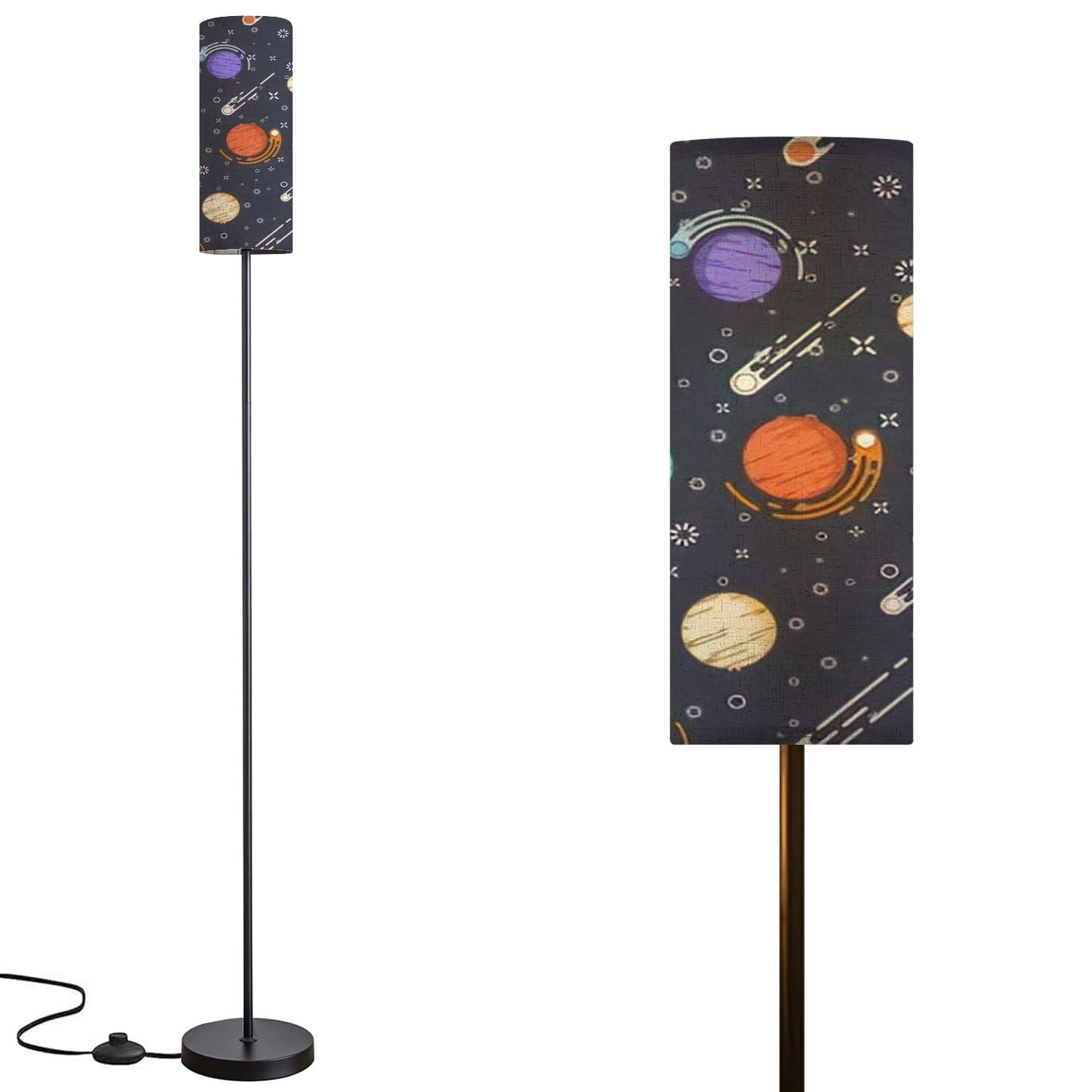 Modern Standing Lamps Lovely outer space planets flat seamless pattern ...