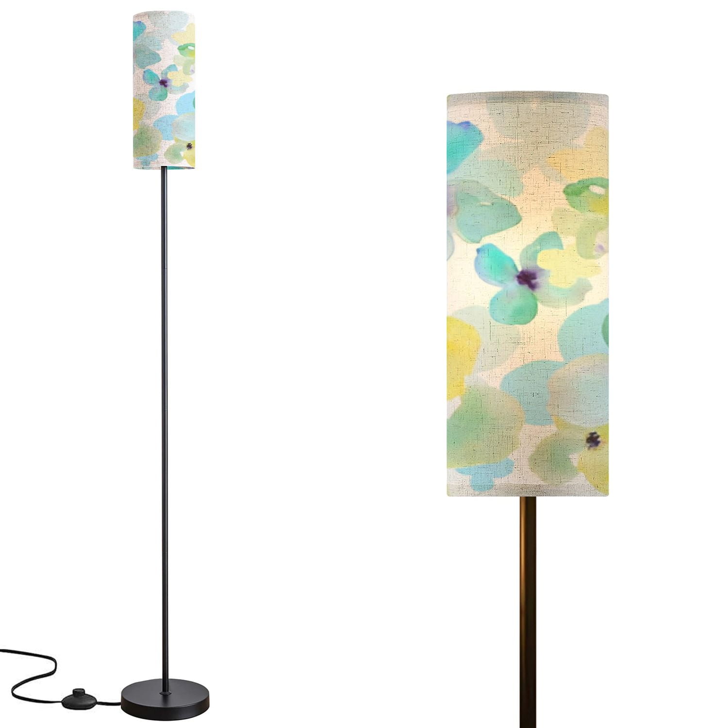 Modern Standing Lamps Modern Repeating Watercolor Flower Pattern ...