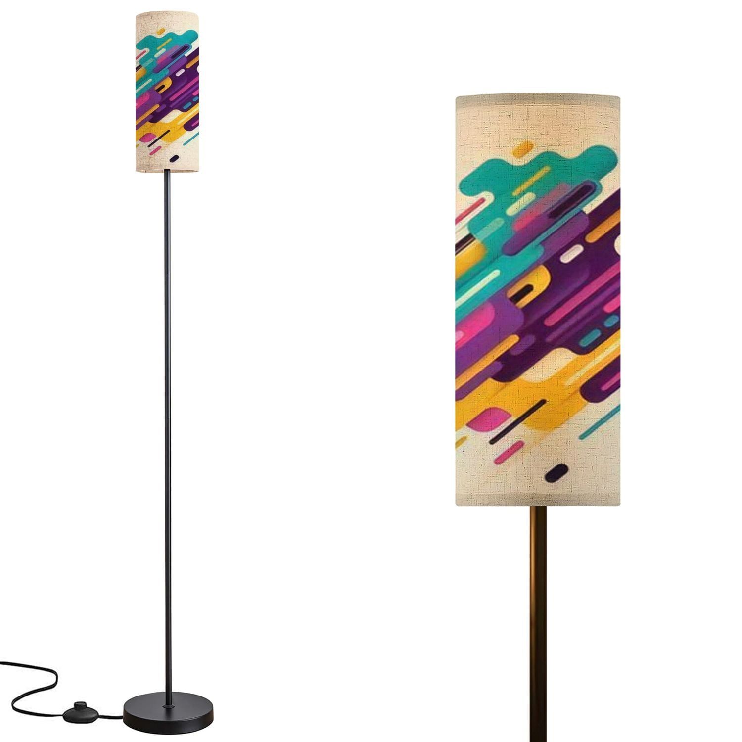 Modern Standing Lamps Modern style abstraction composition made various ...
