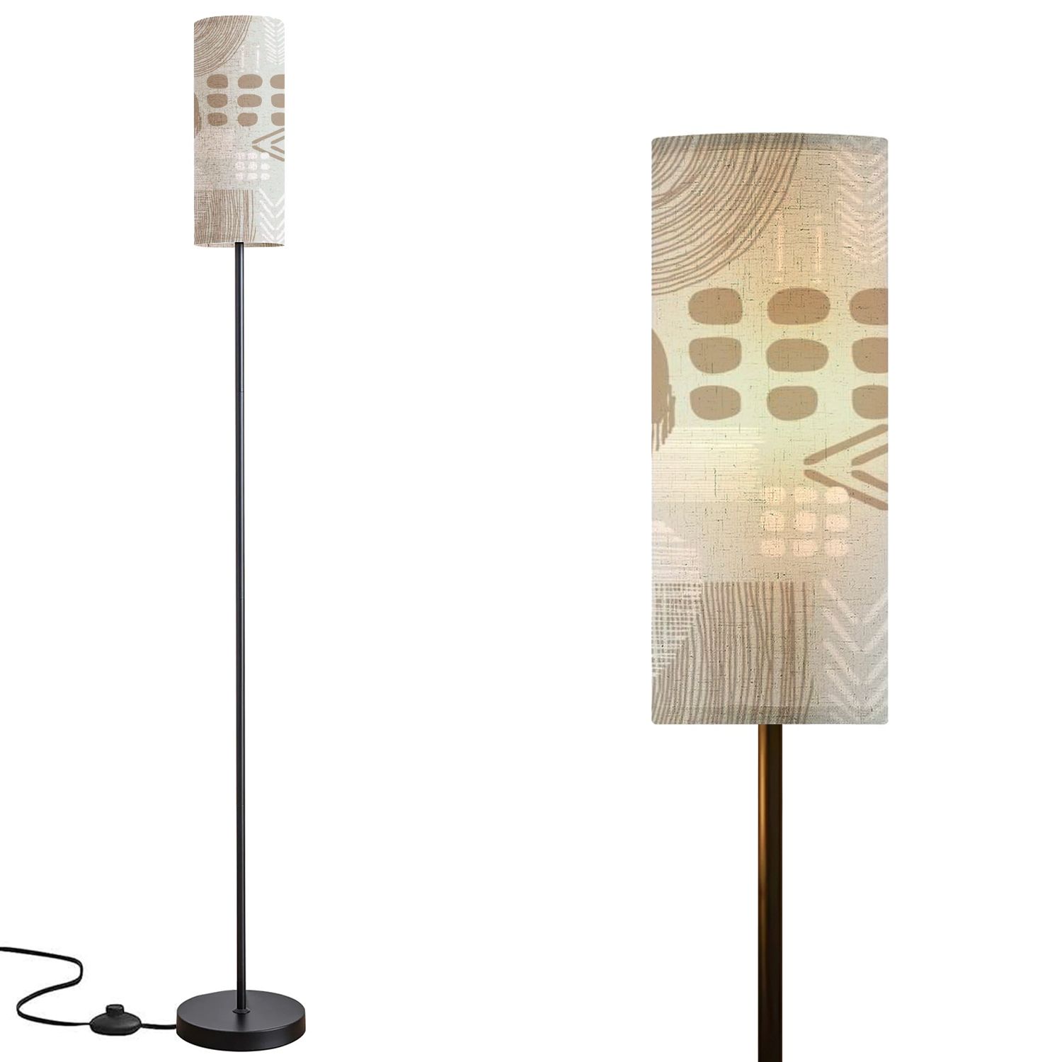 Modern Standing Lamps Modern trendy mid century abstract shapes ...
