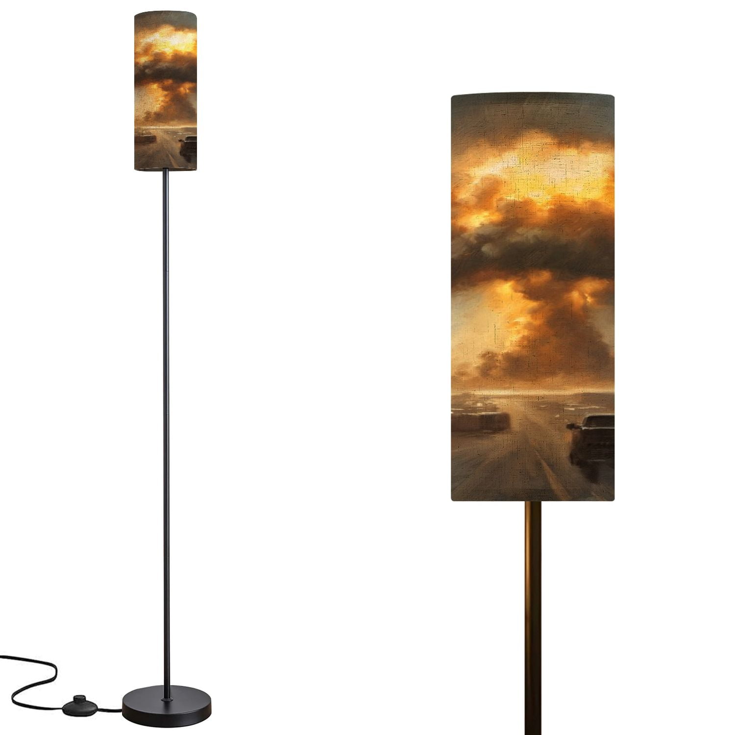 Modern Standing Lamps Nuclear explosion oil texture brushes fire clouds ...
