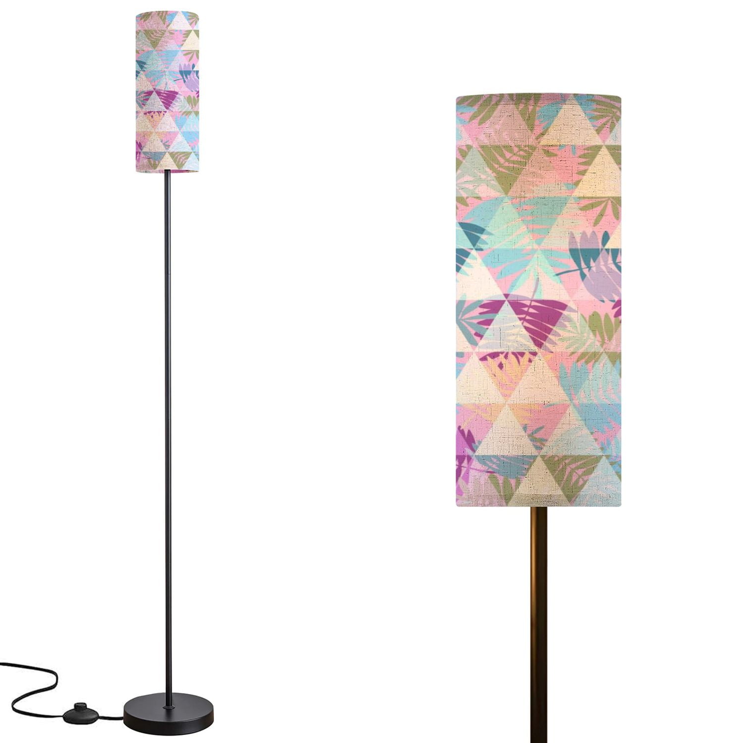 Modern Standing Lamps Palm seamless pattern floral Tropic geometric ...