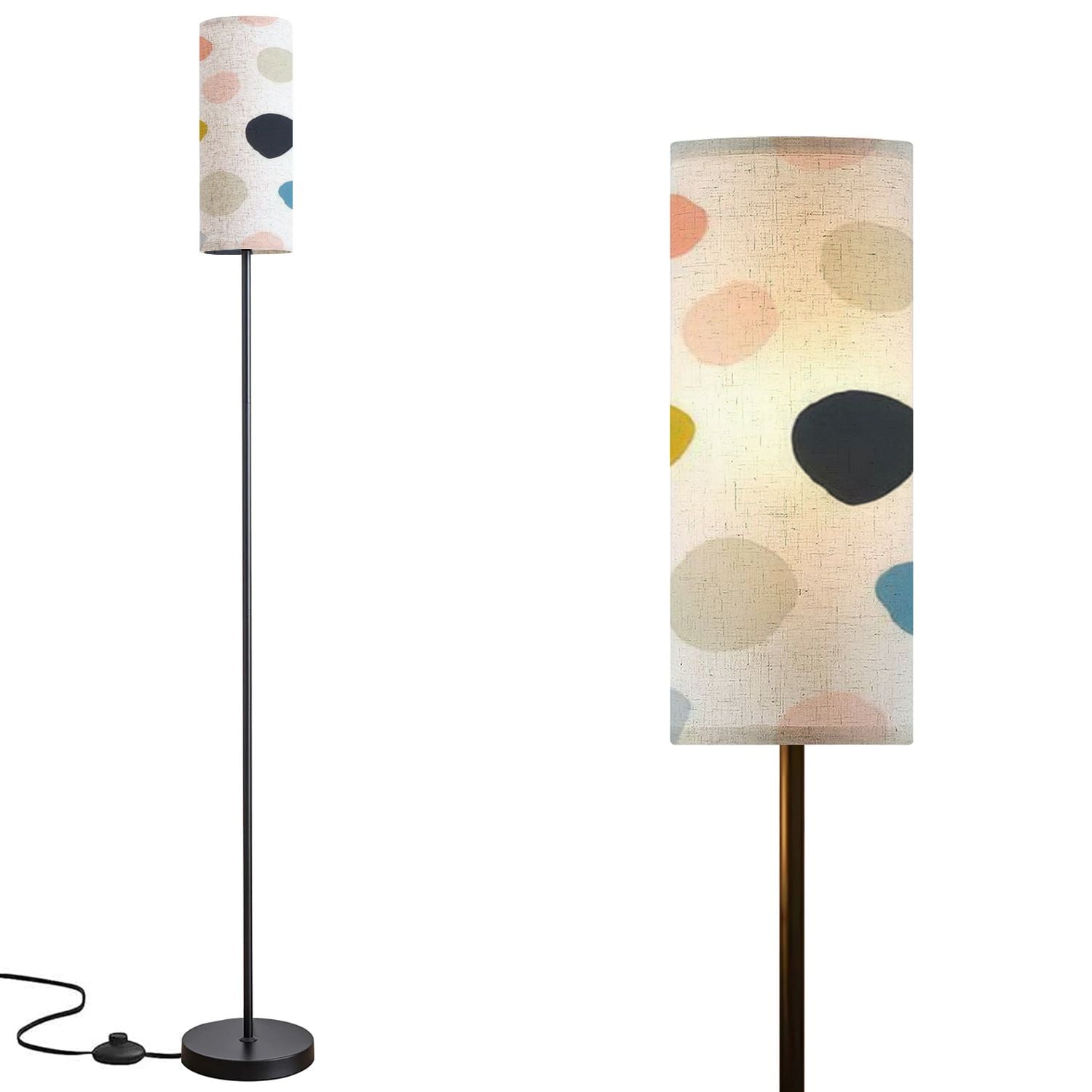 Modern Standing Lamps Pastel powder pink navy blue beige grey ...