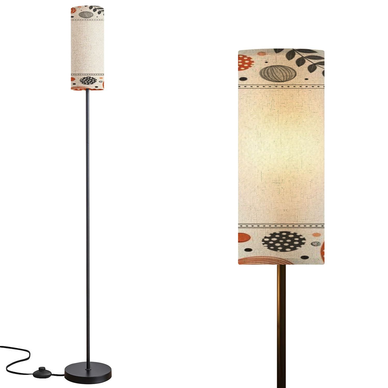 Modern Standing Lamps Pattern Border Paper Texture Rustic Earth Palette ...