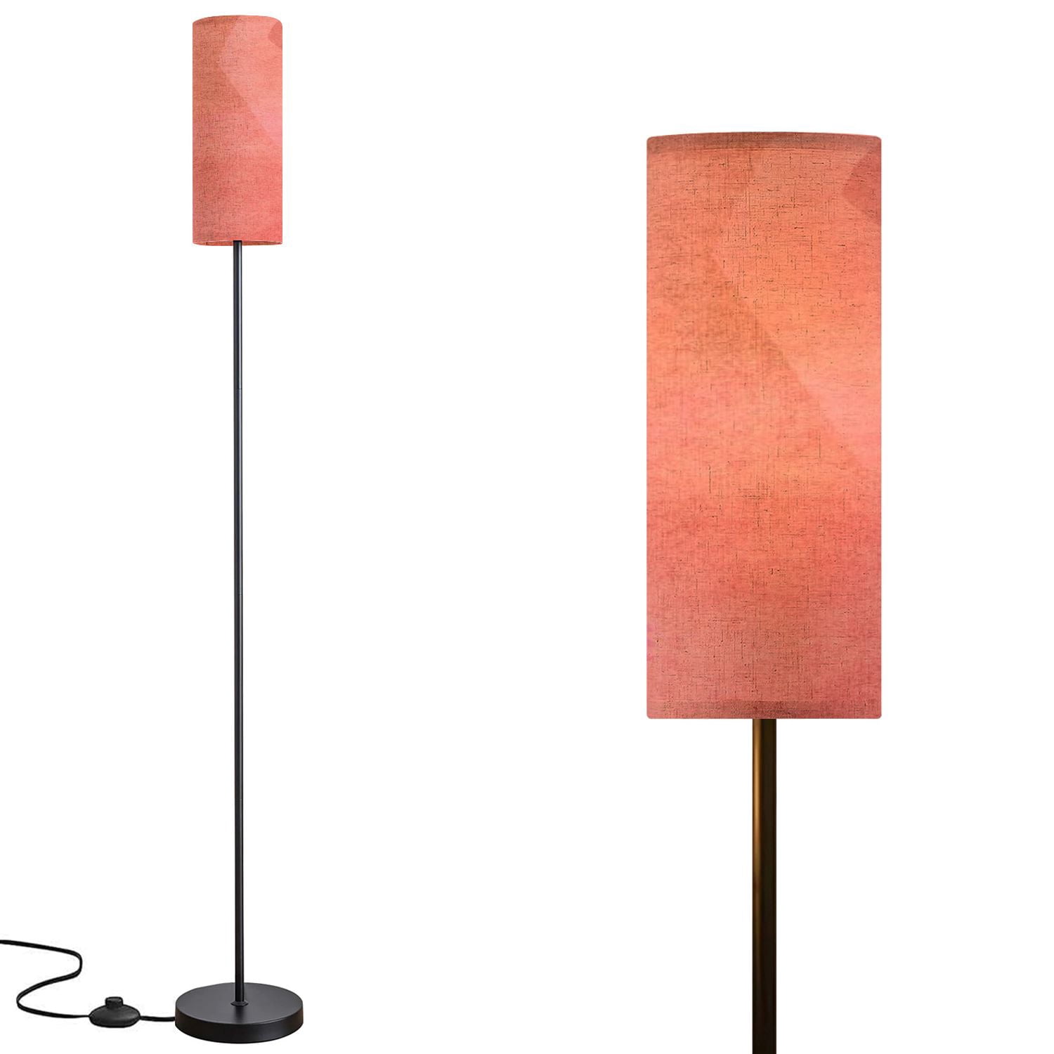 Modern Standing Lamps Pink abstract simple texture abstract Dimmable ...