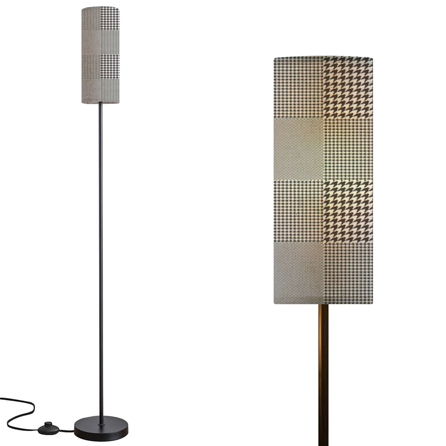 Modern Standing Lamps Prince Wales check Glen plaid Seamless fabric ...