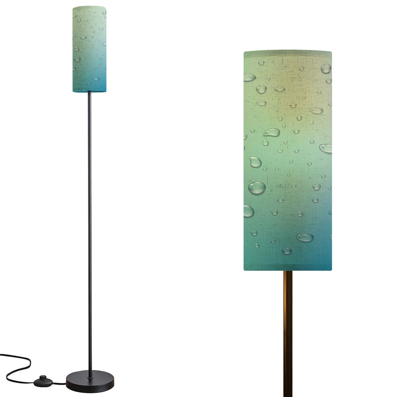 Modern Standing Lamps Realistic water drops transparent Clean drop ...