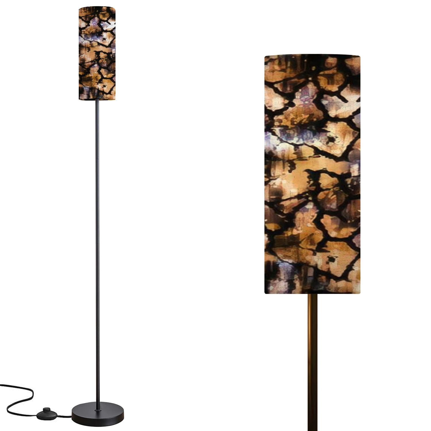 Modern Standing Lamps Seamless Hand Abstract Watercolor Giraffe Leopard ...