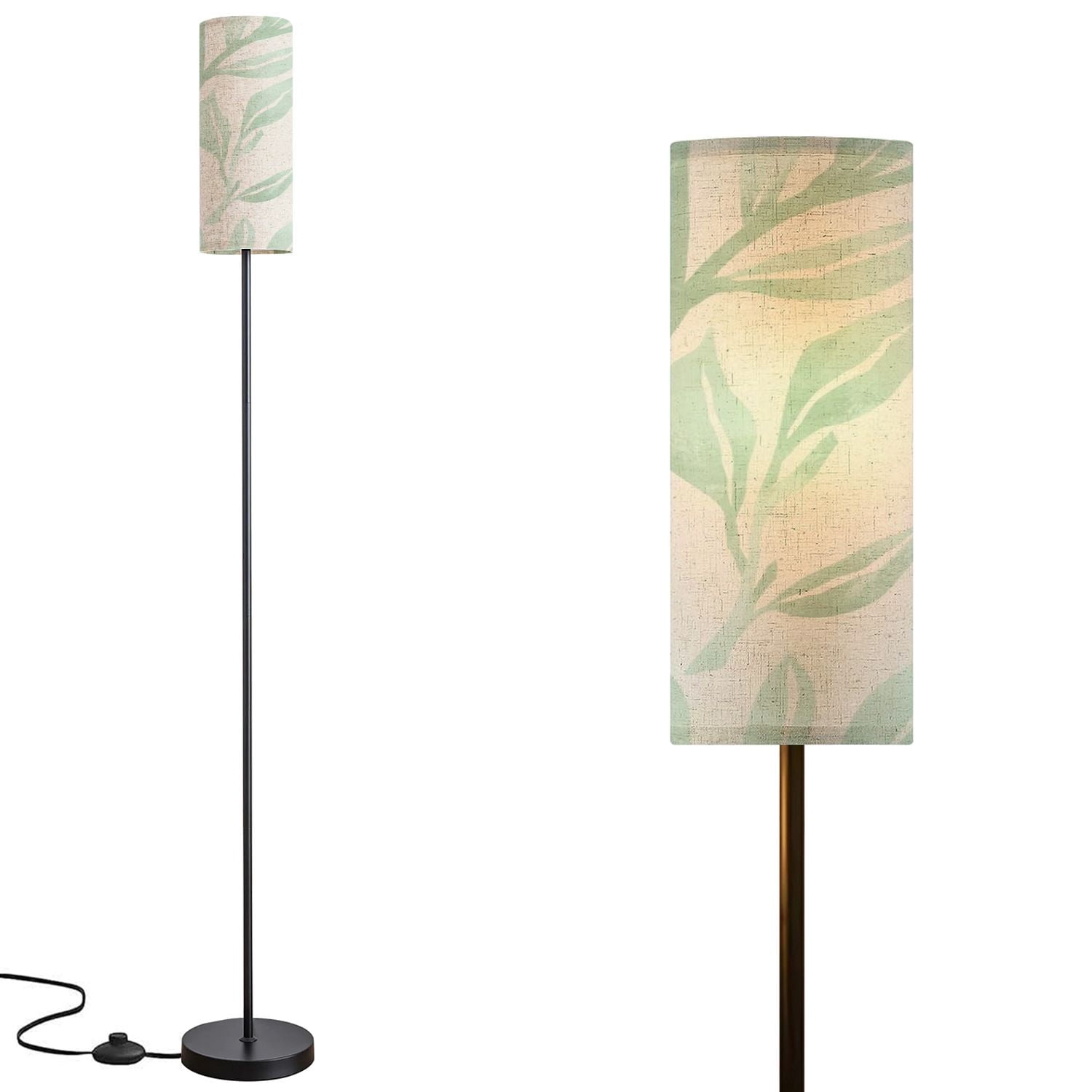 Modern Standing Lamps Seamless floral pattern paper texture Botanical ...