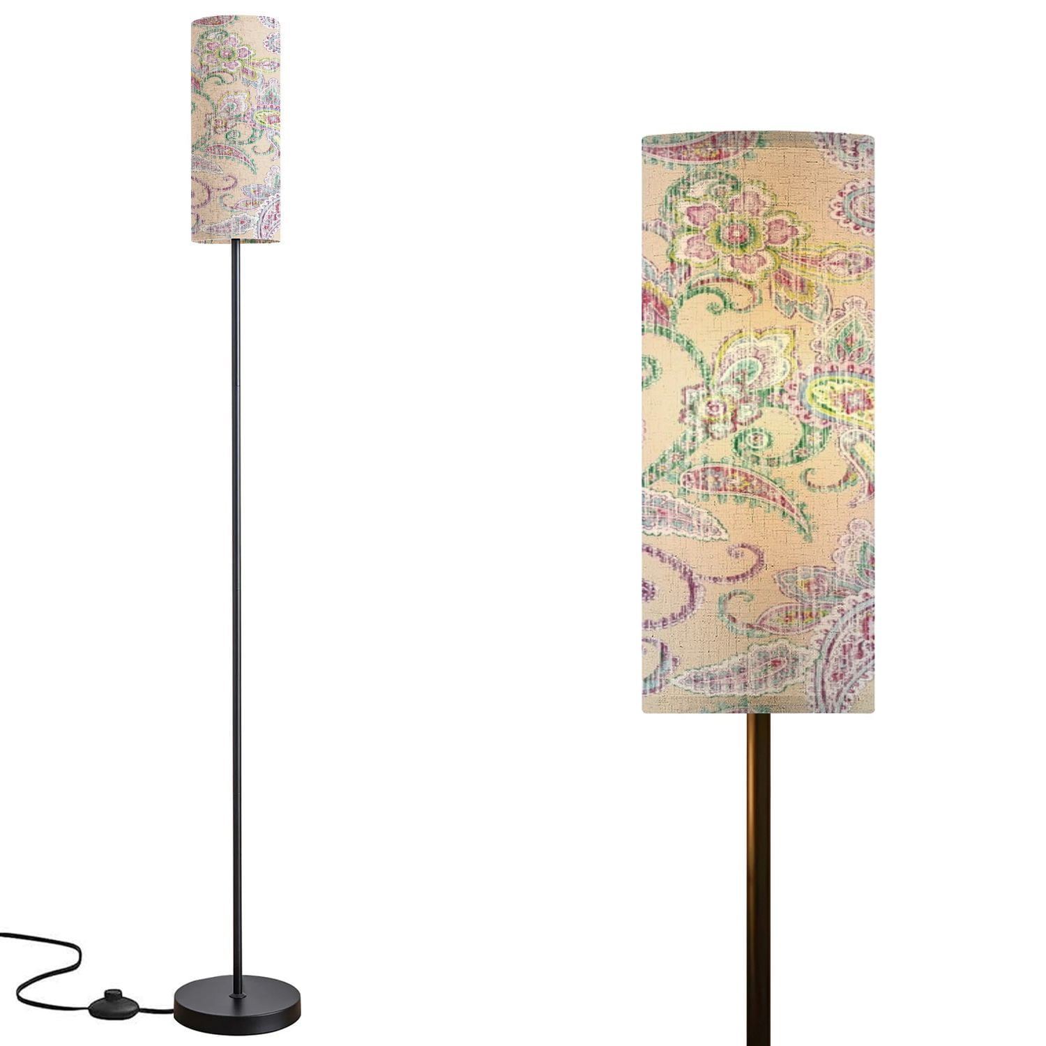 Modern Standing Lamps Seamless paisley pattern striped scribble ...
