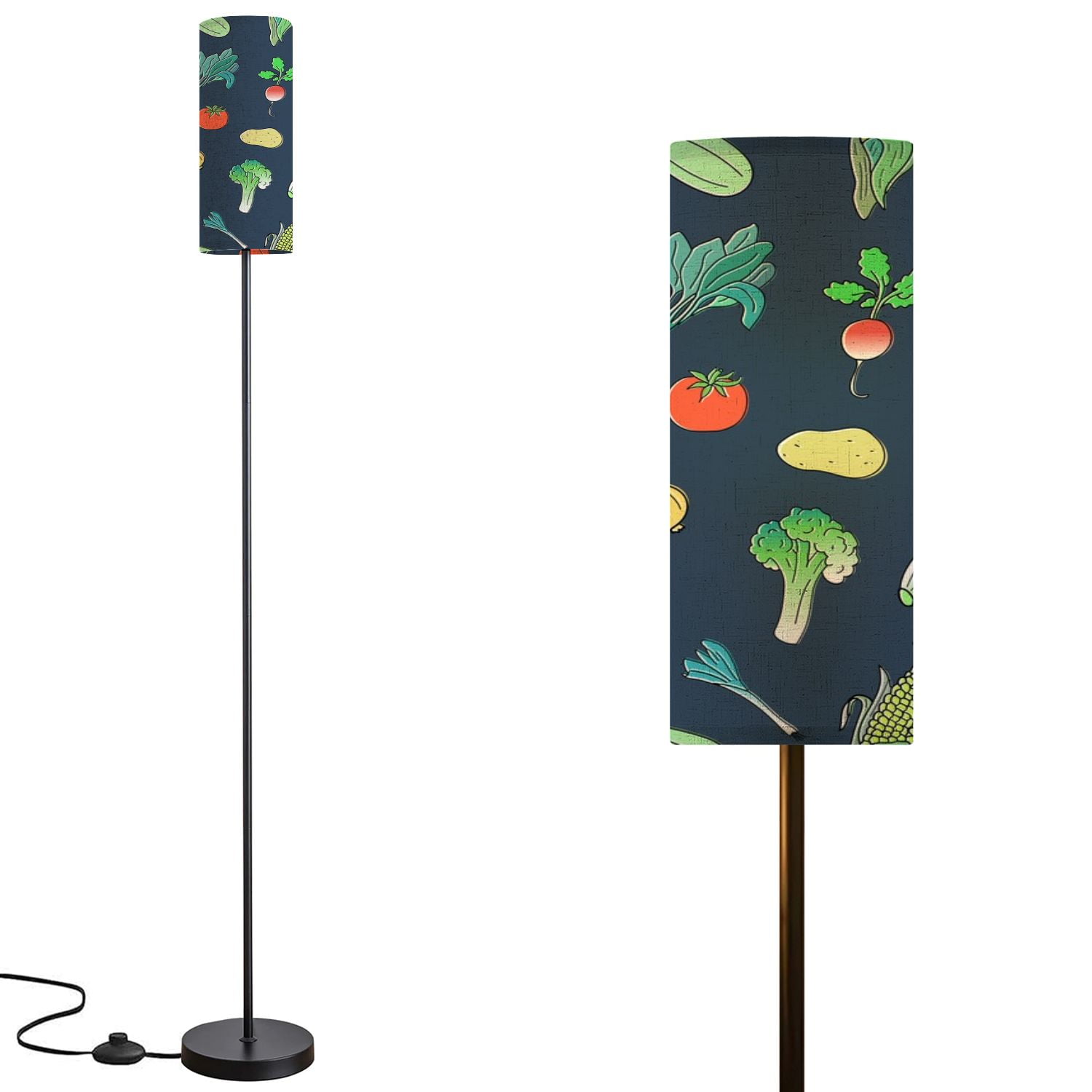 Modern Standing Lamps Seamless pattern hand drawn vegetables Doodles ...