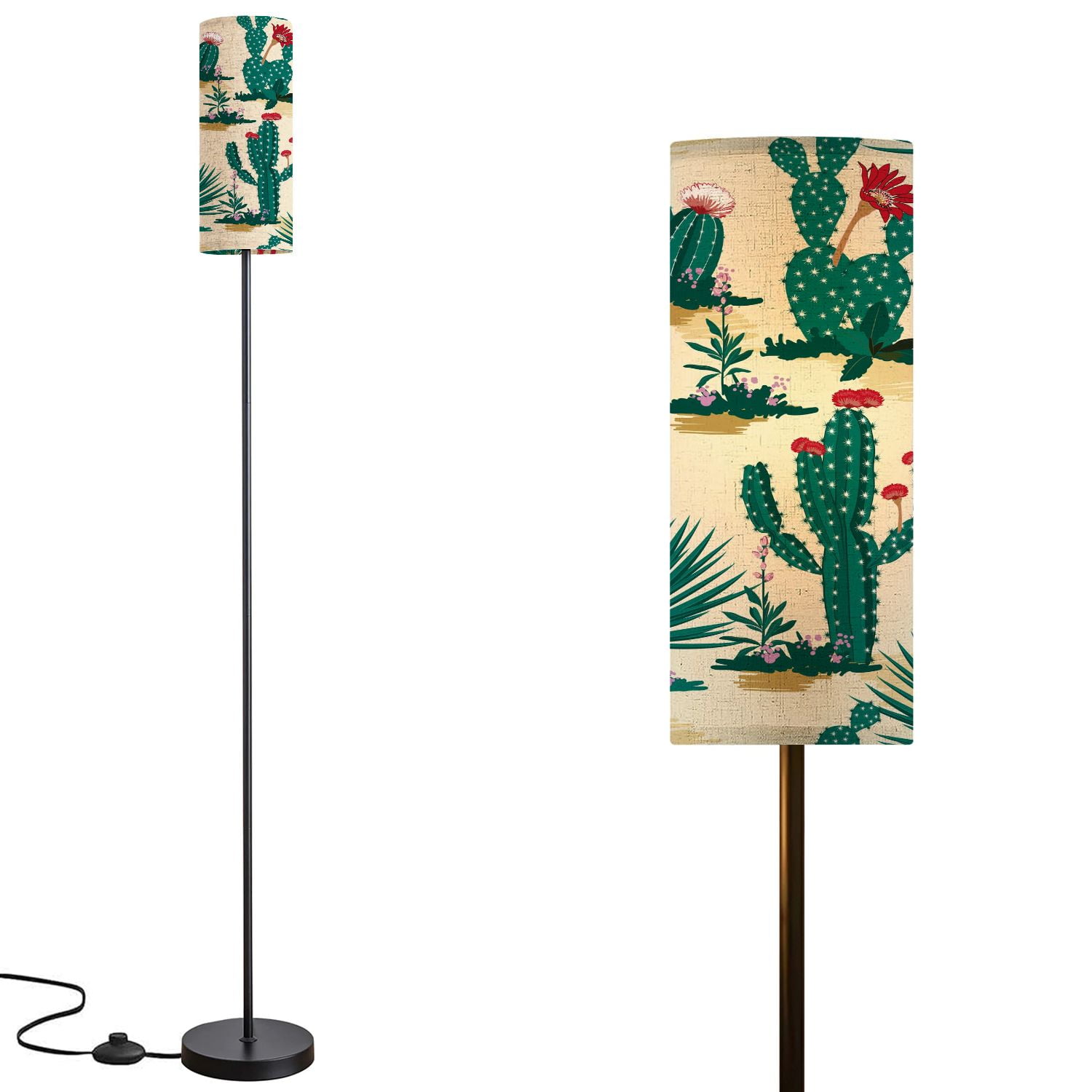 Modern Standing Lamps Seamless pattern summer cactus desert mix ...