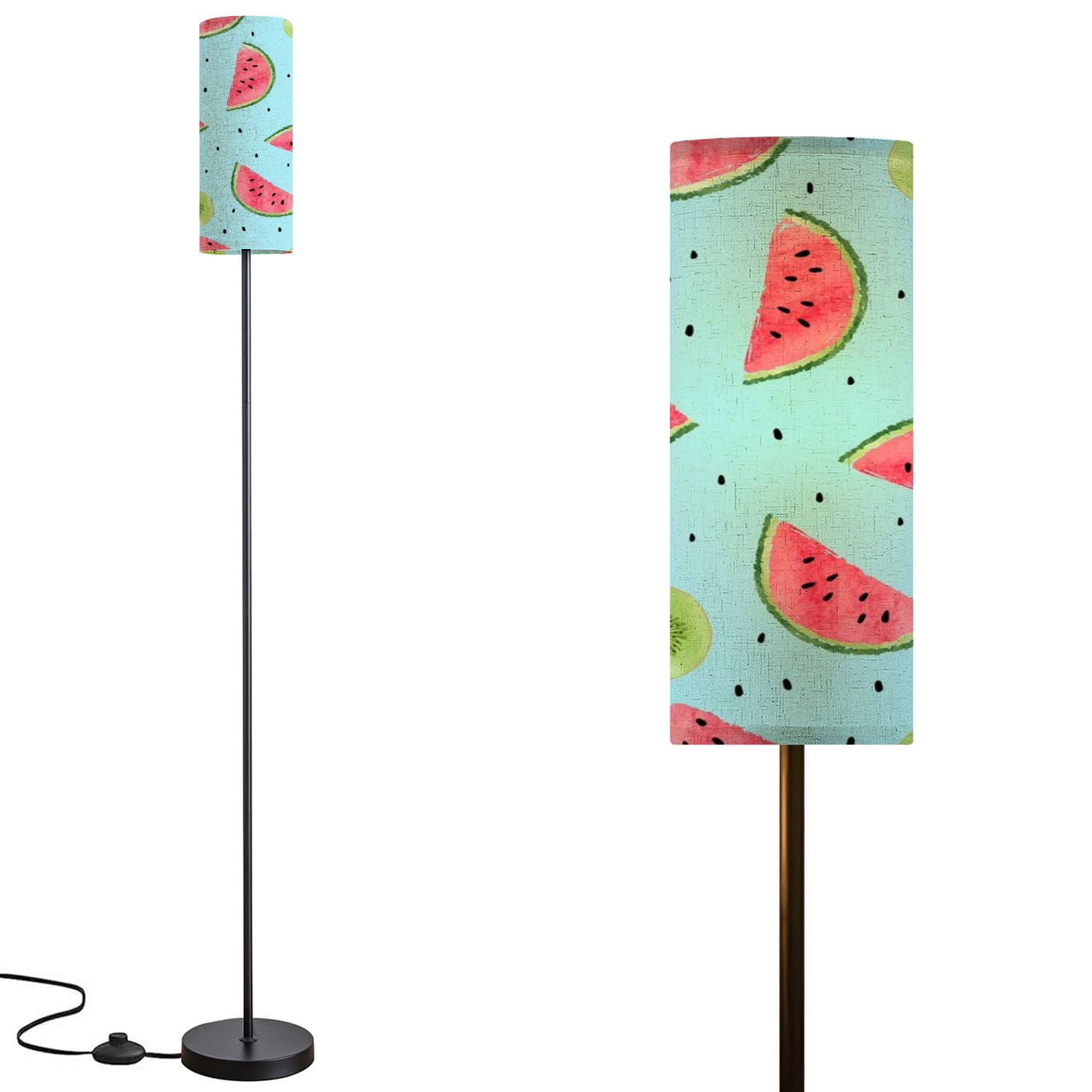 Modern Standing Lamps Seamless pattern watercolor fruit watermelon ...