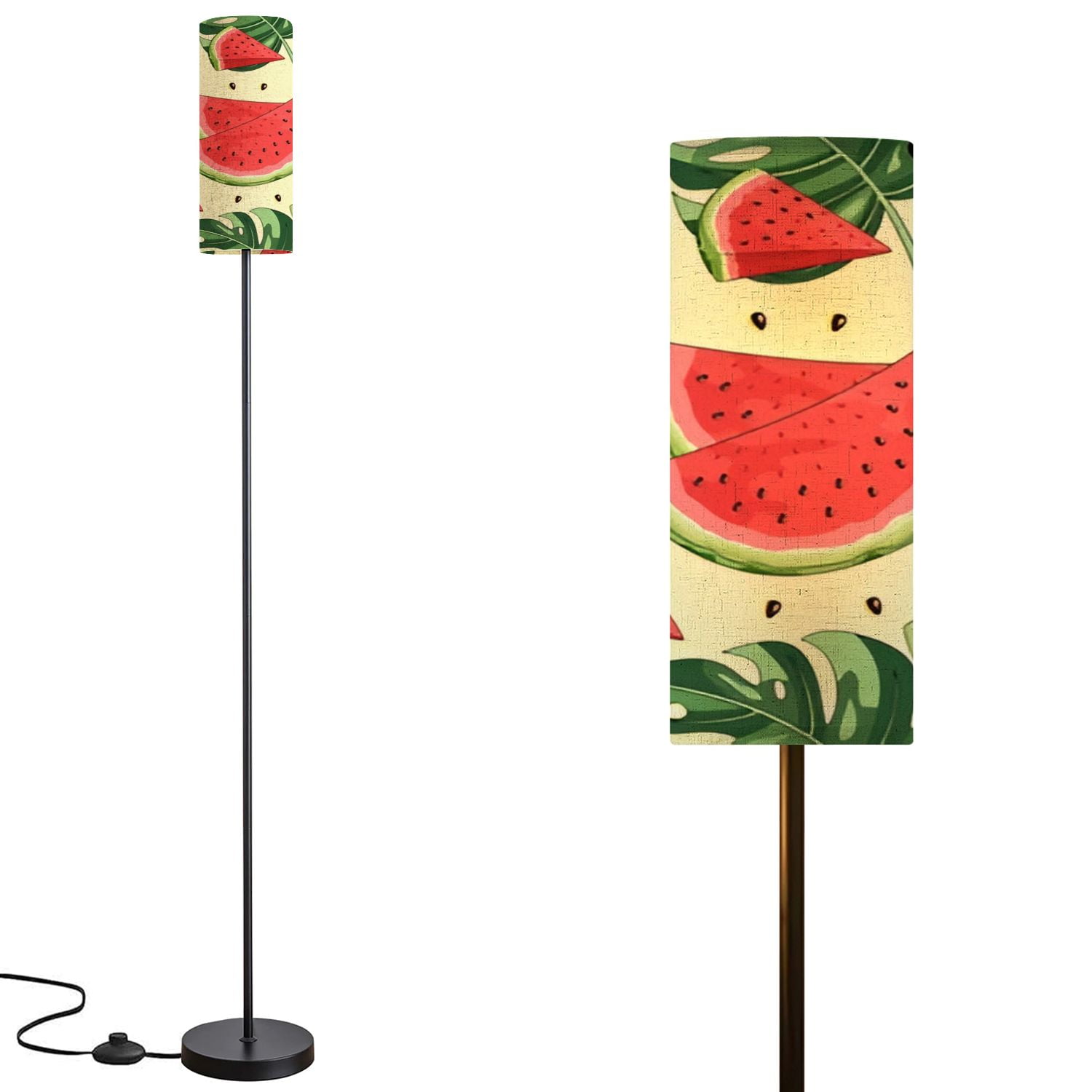 Modern Standing Lamps Seamless pattern watermelon tropical leaves ...