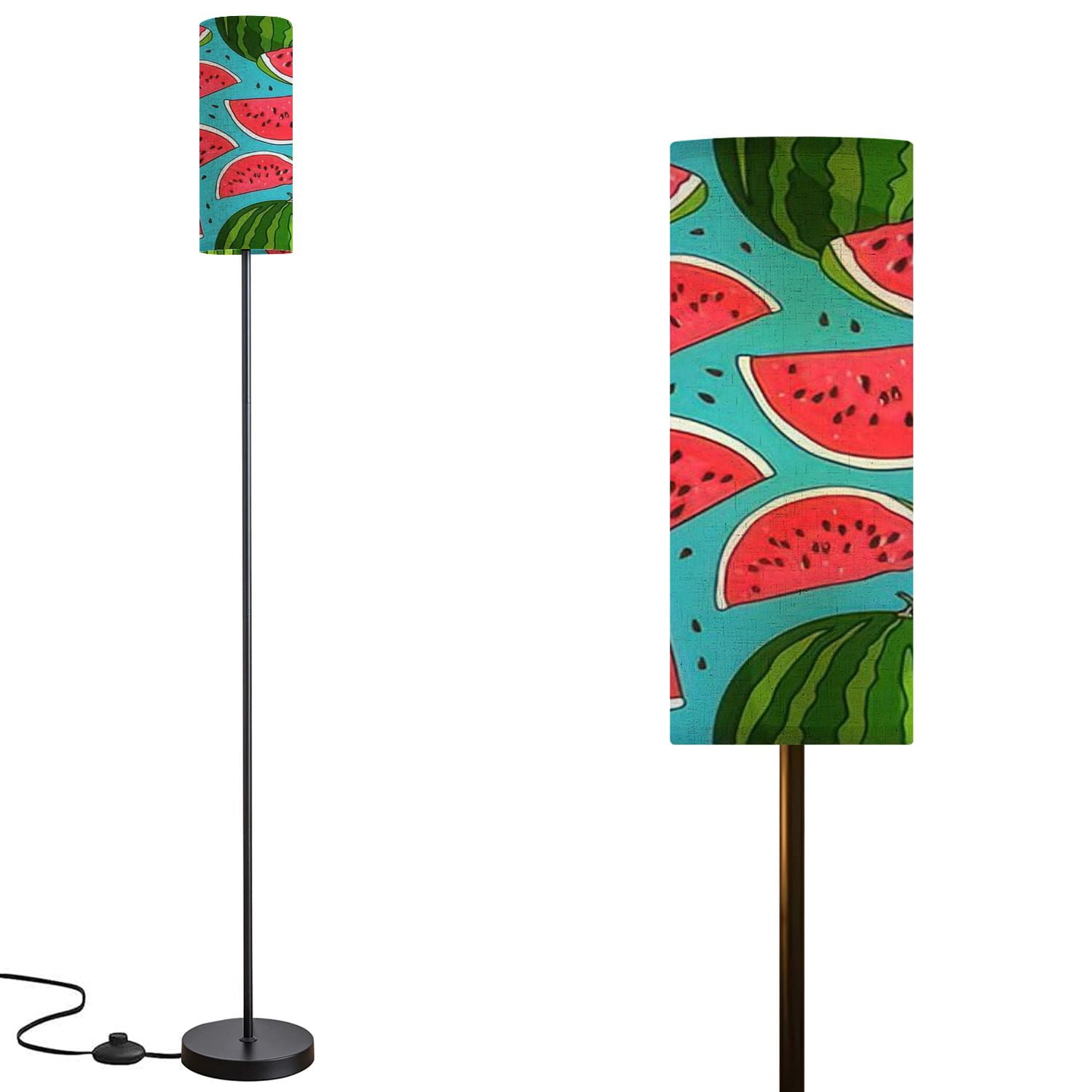 Modern Standing Lamps Seamless pattern watermelons blue Elements for ...