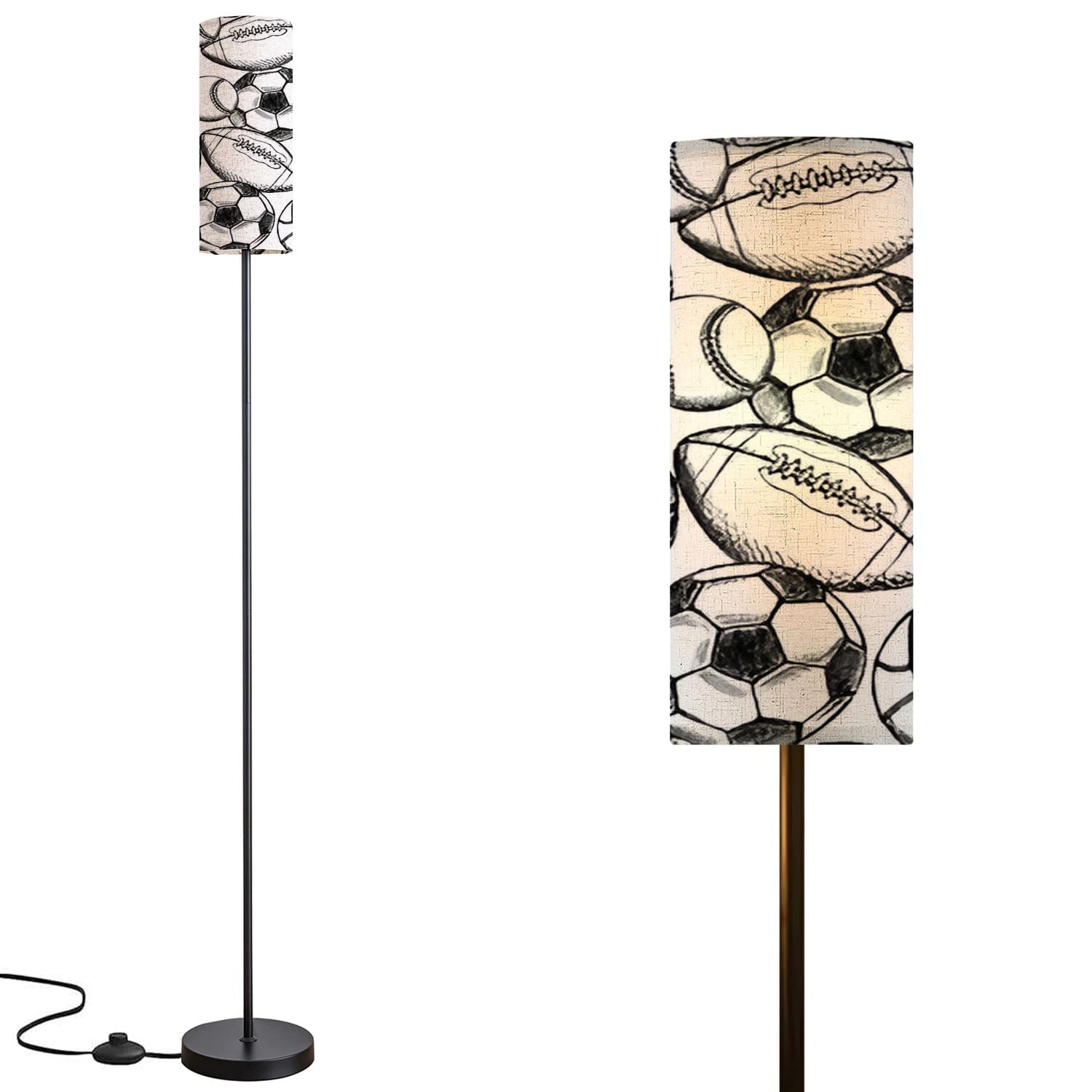Modern Standing Lamps Sketch soccer american football baseball ...