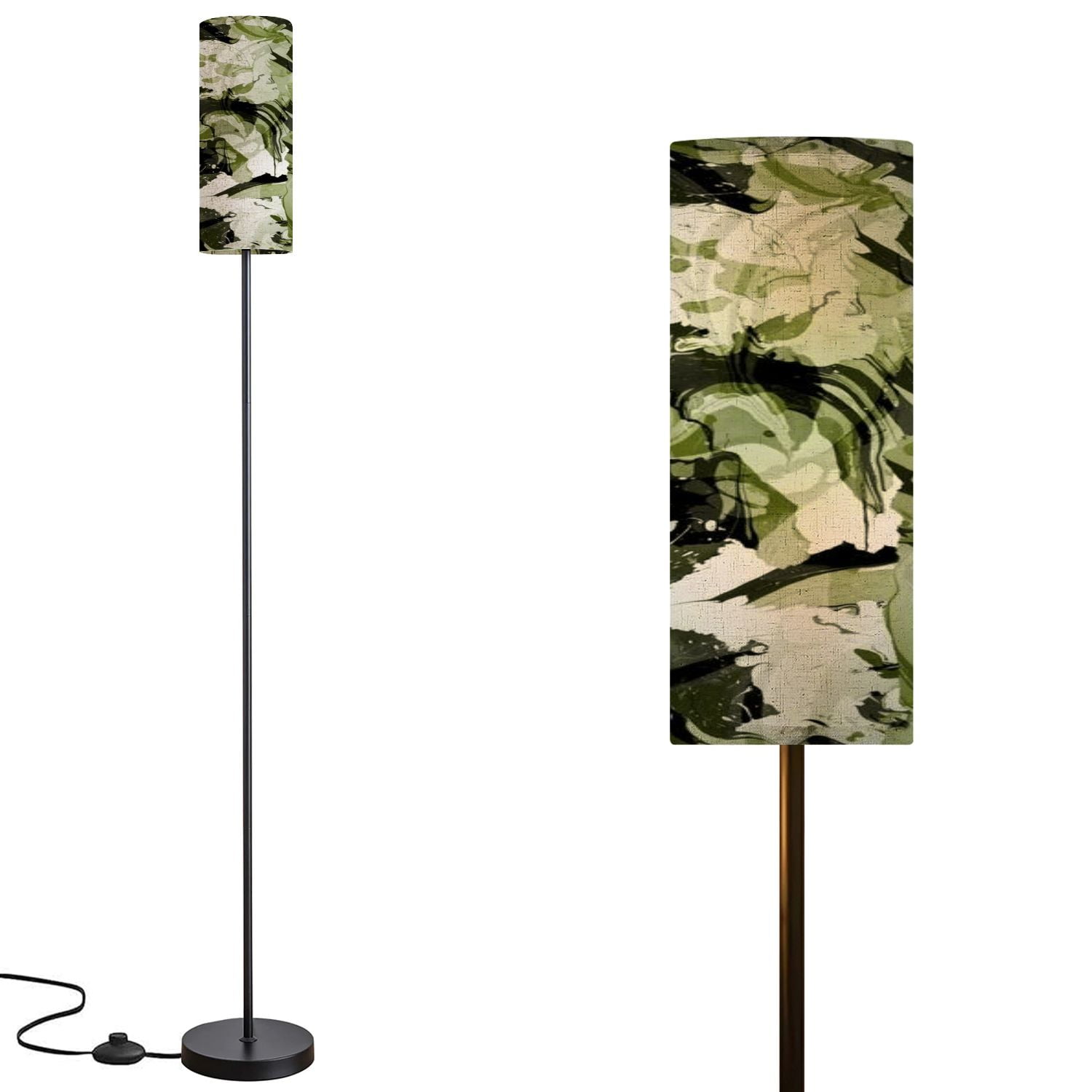 Modern Standing Lamps Texture abstract Seamless Dimmable Floor Lamp ...