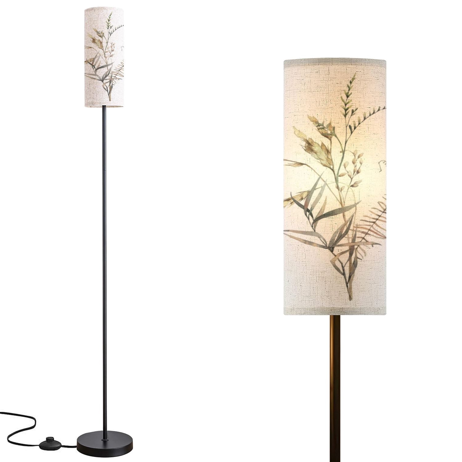 Modern Standing Lamps Watercolor dry herbs bouquet Hand botanical ...