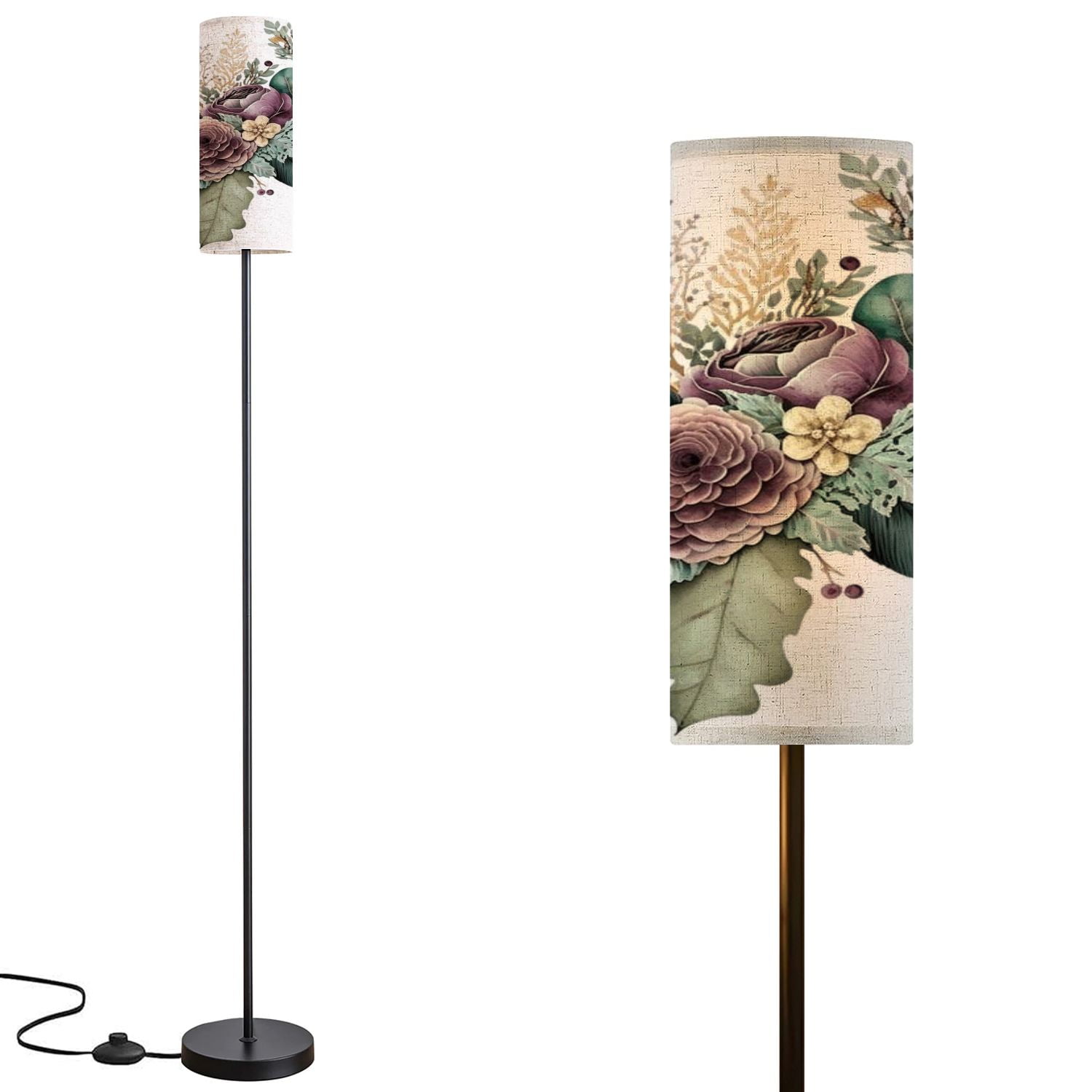 Modern Standing Lamps Watercolor floral flower bouquet for wedding ...