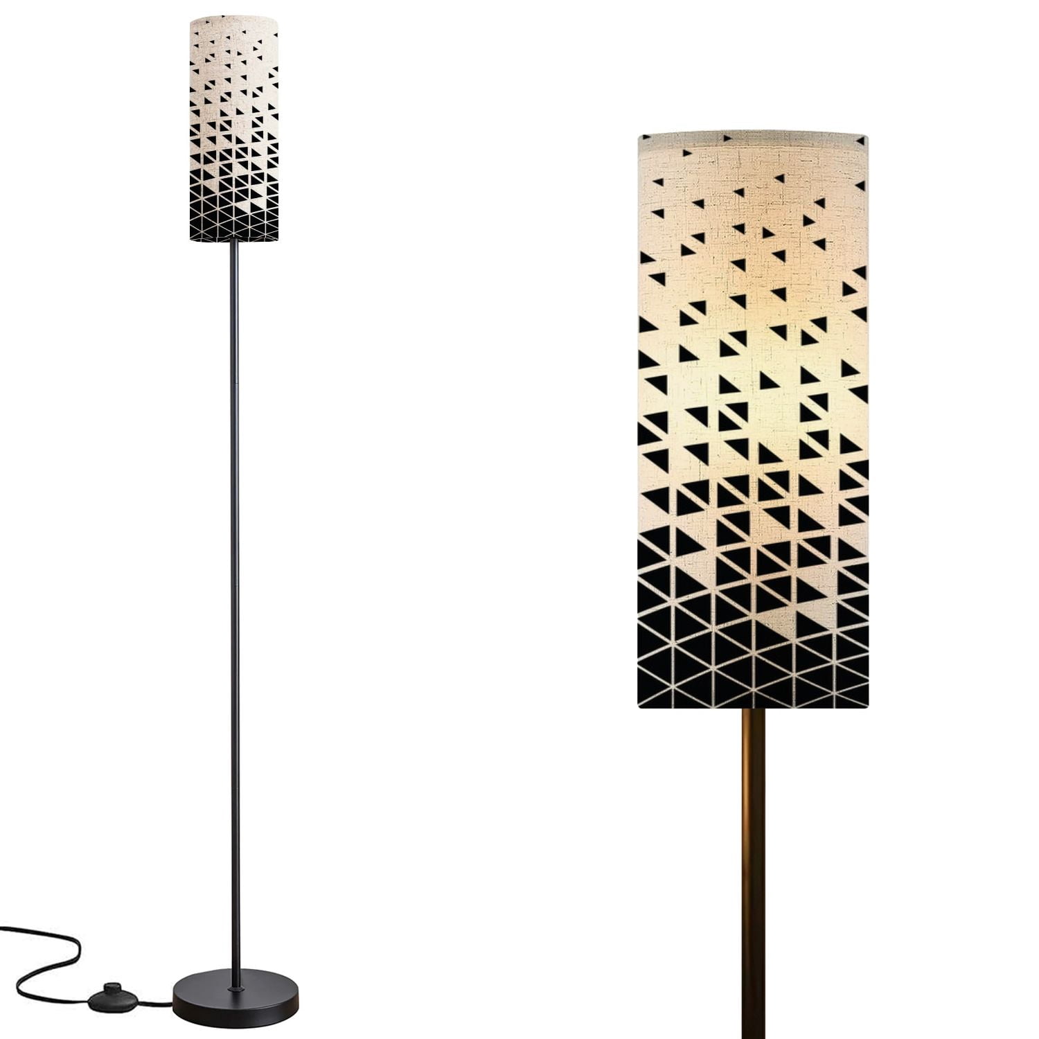 Modern Standing Lamps abstracet geometric halftone triangle seamless ...