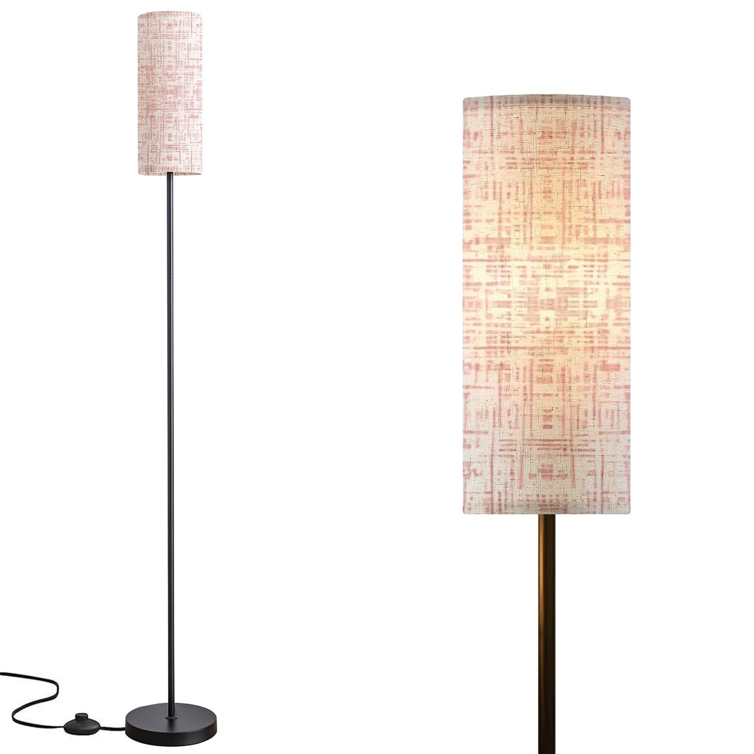 Modern Standing Lamps dye texture Seamless white linen boho textile ...