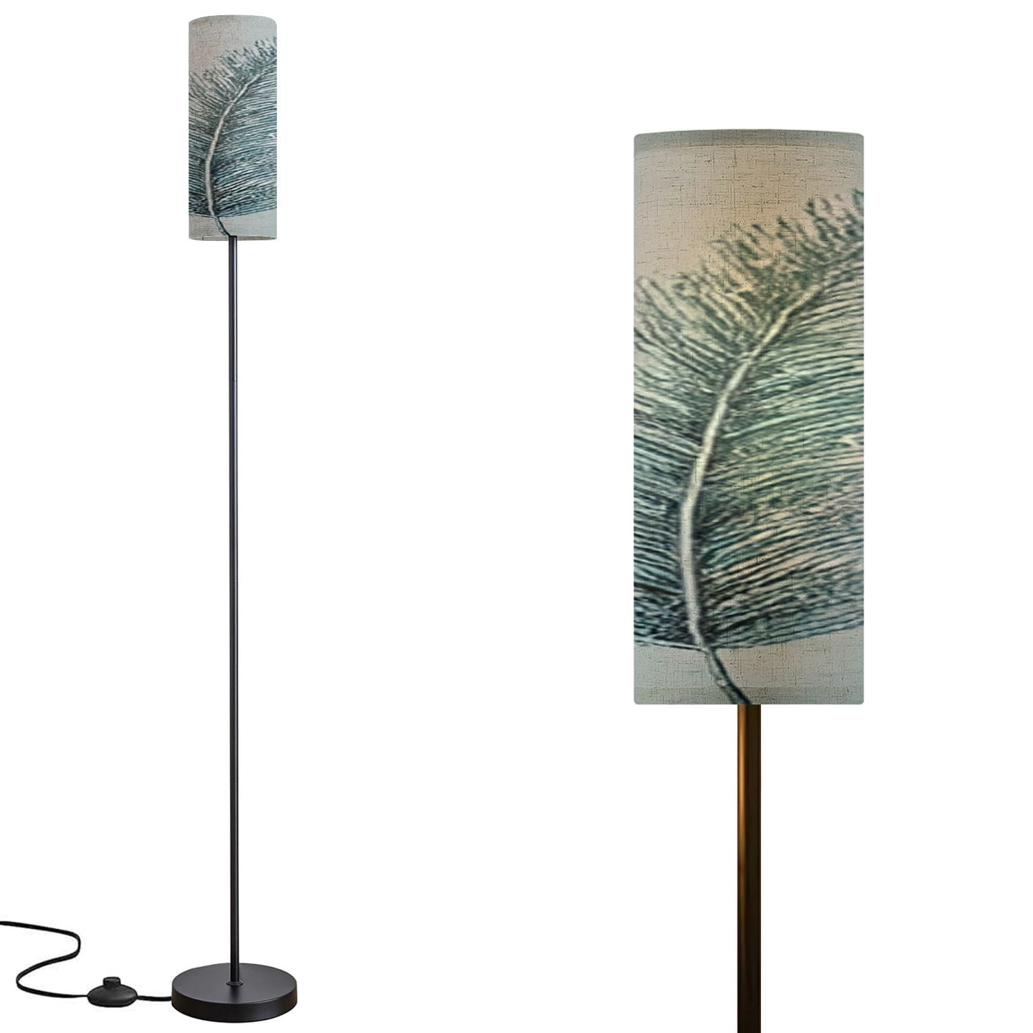 Modern Standing Lamps feather shape hand texture home hanging artistic ...
