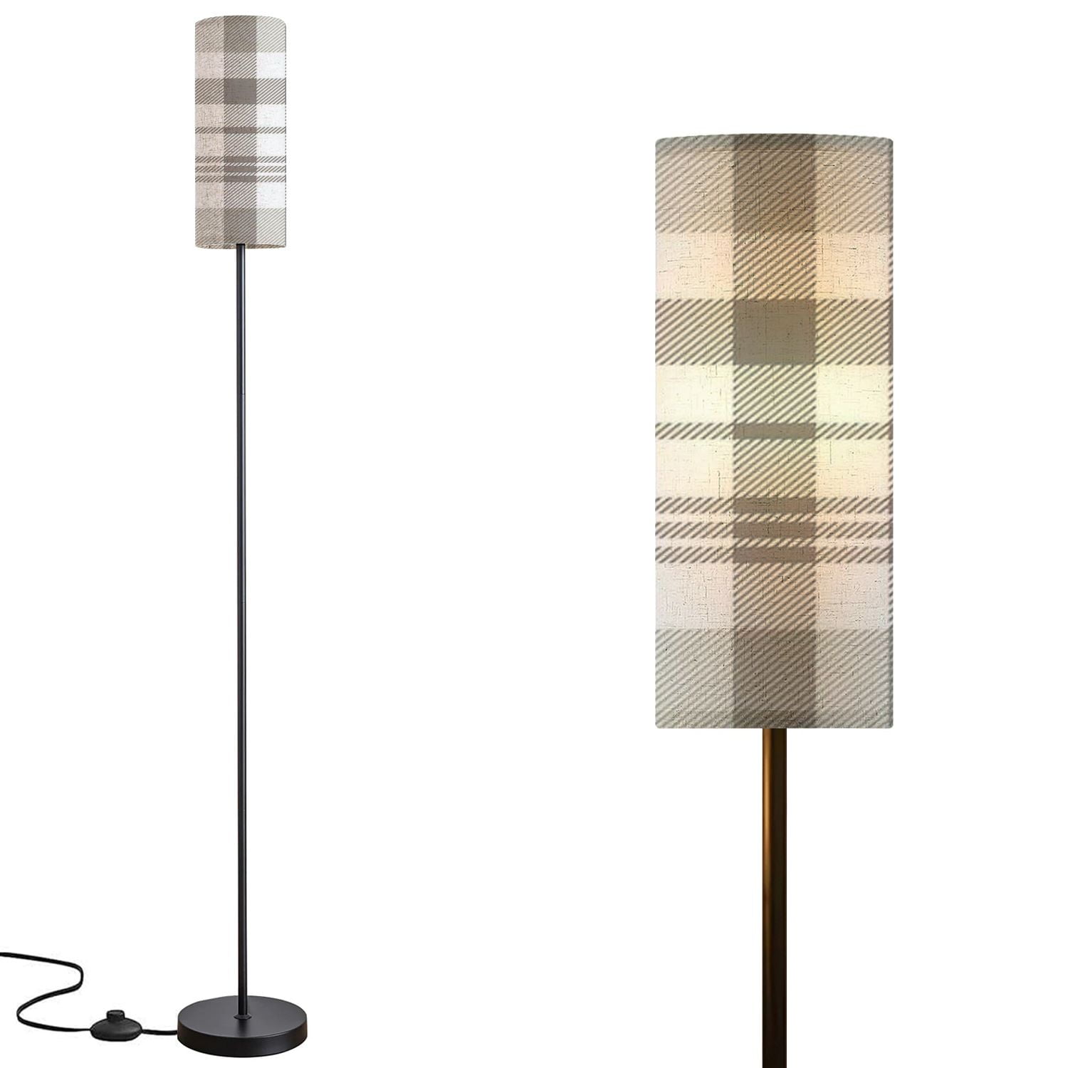Modern Standing Lamps grey taupe white Seamless fabric texture Dimmable ...