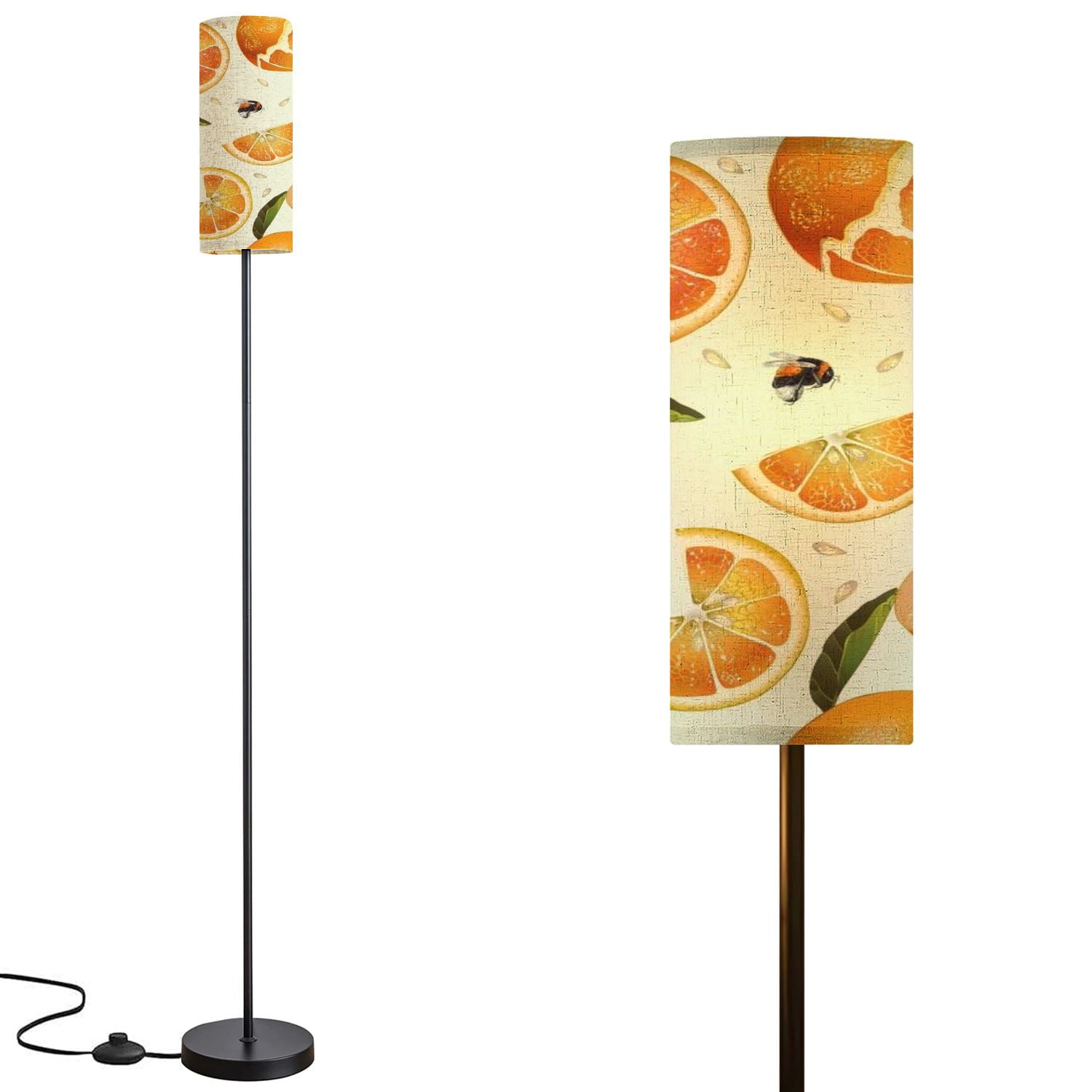 Modern Standing Lamps orange seamless pattern for juice tea natural ...