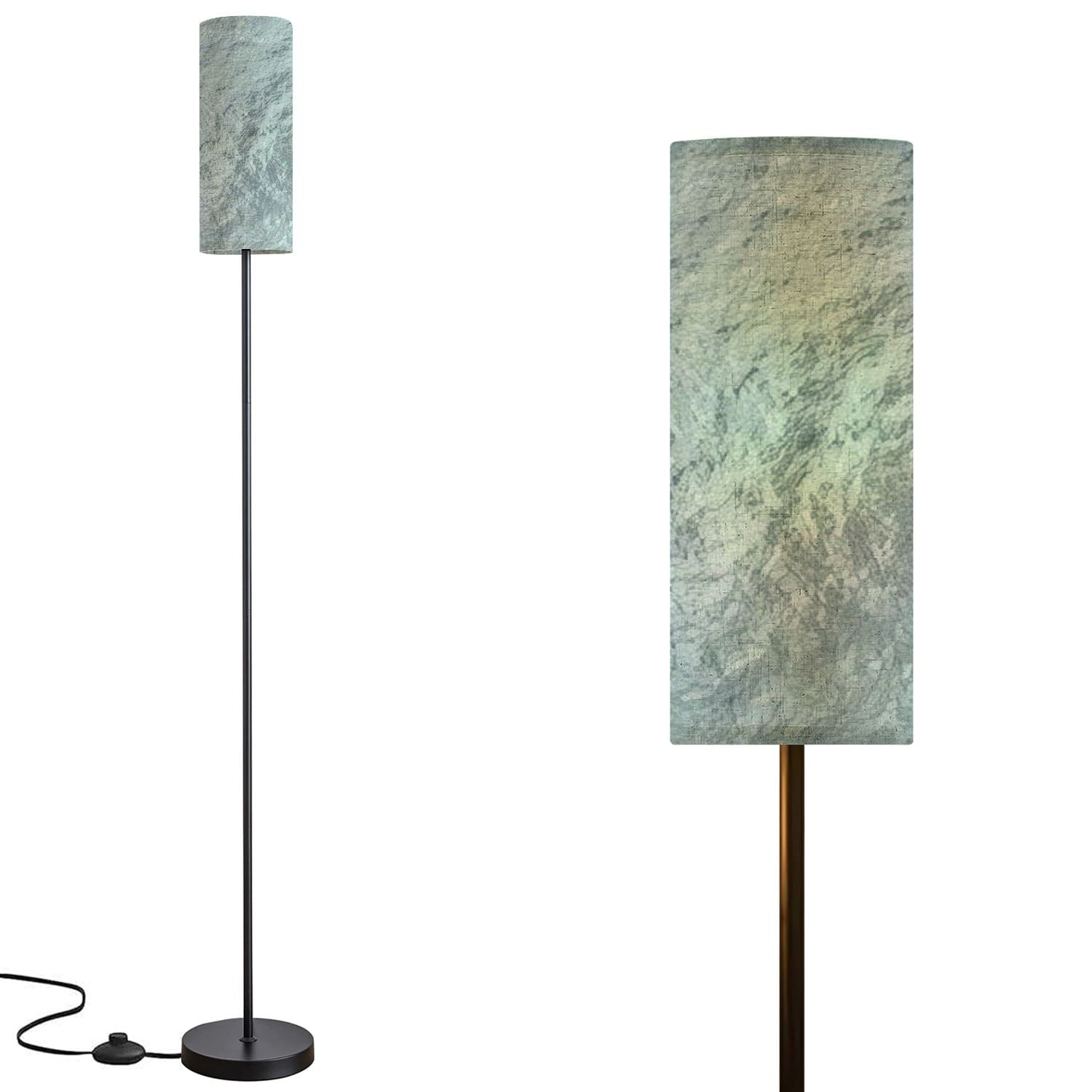 Modern Standing Lamps seamless ice glass texture Dimmable Floor Lamp ...
