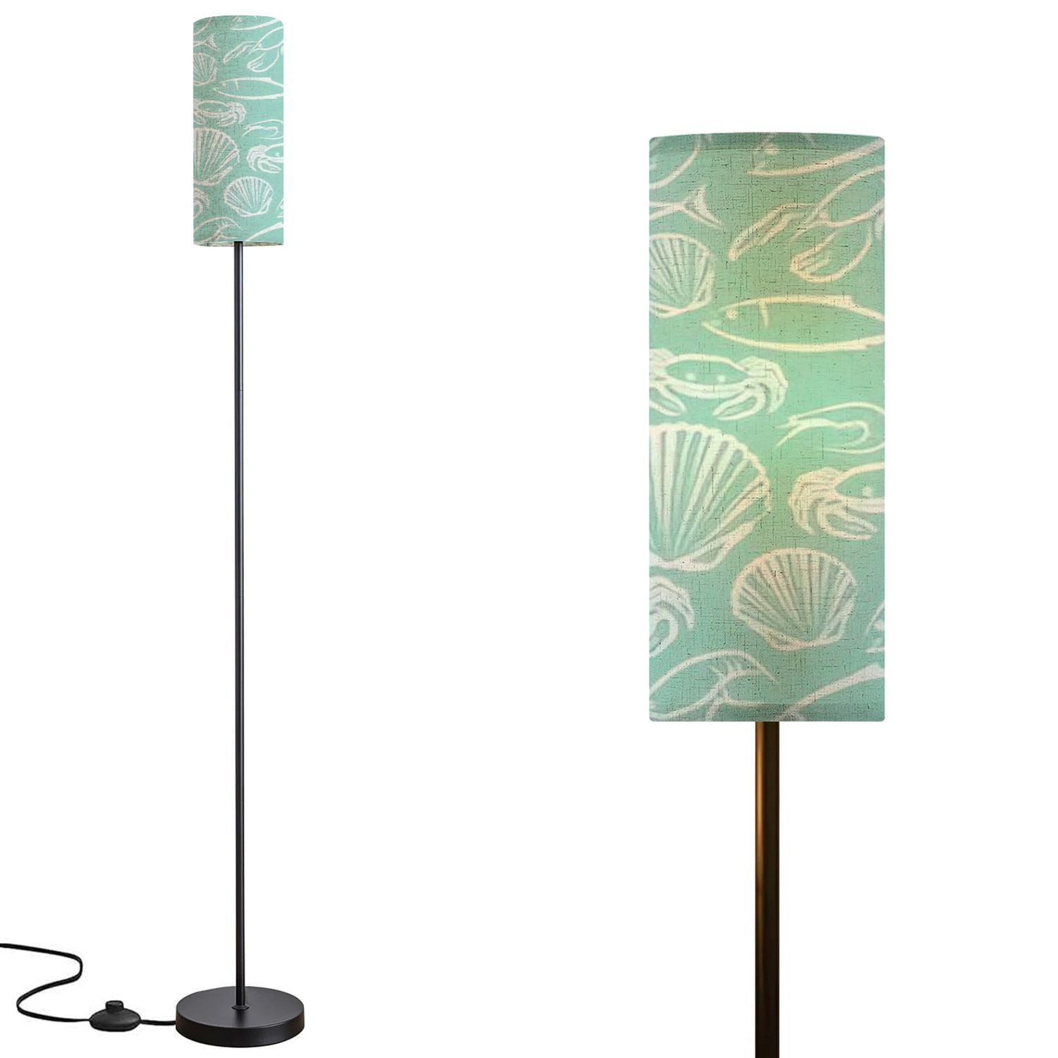 Modern Standing Lamps seamless marine Dimmable Floor Lamp Metal Pole ...