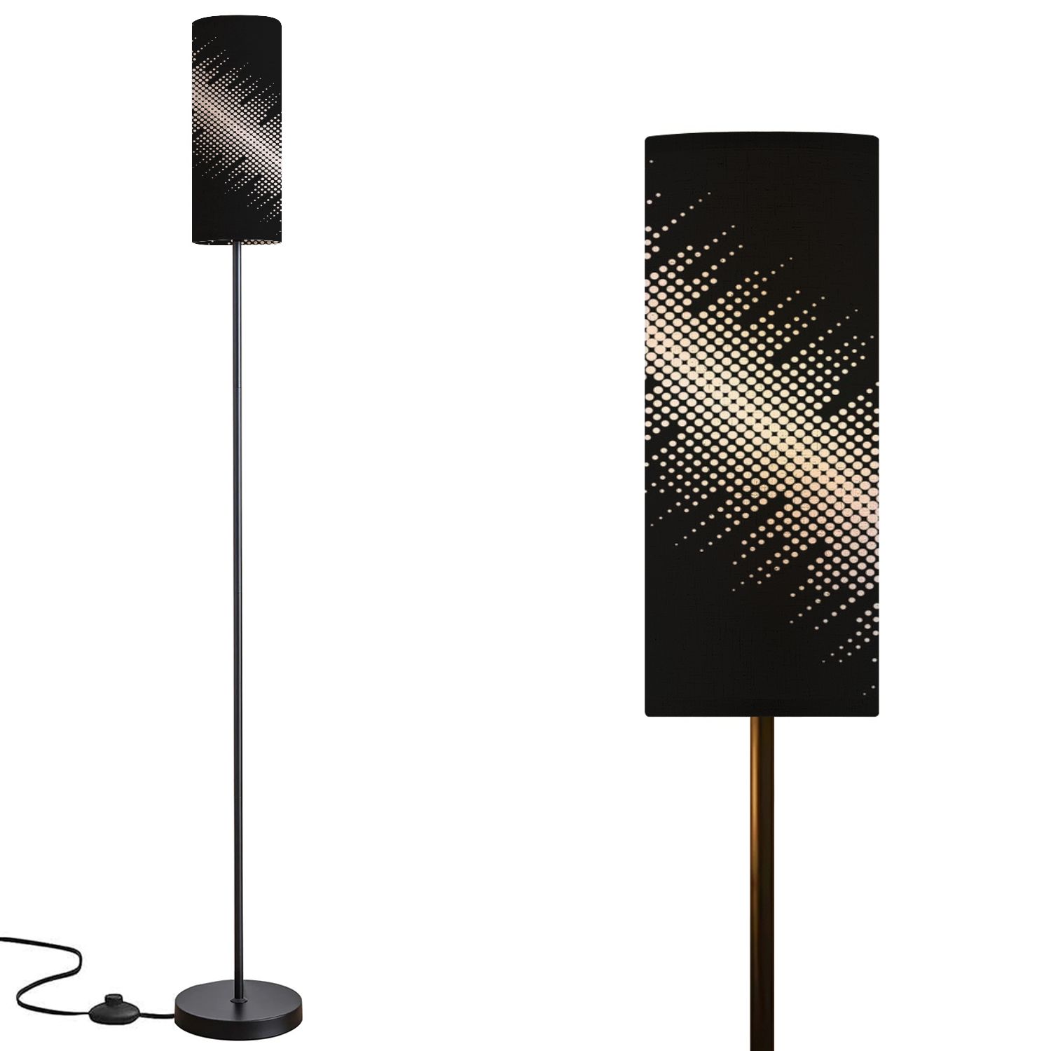 Modern Standing Lamps seamless pattern Dynamic visual modern simple ...