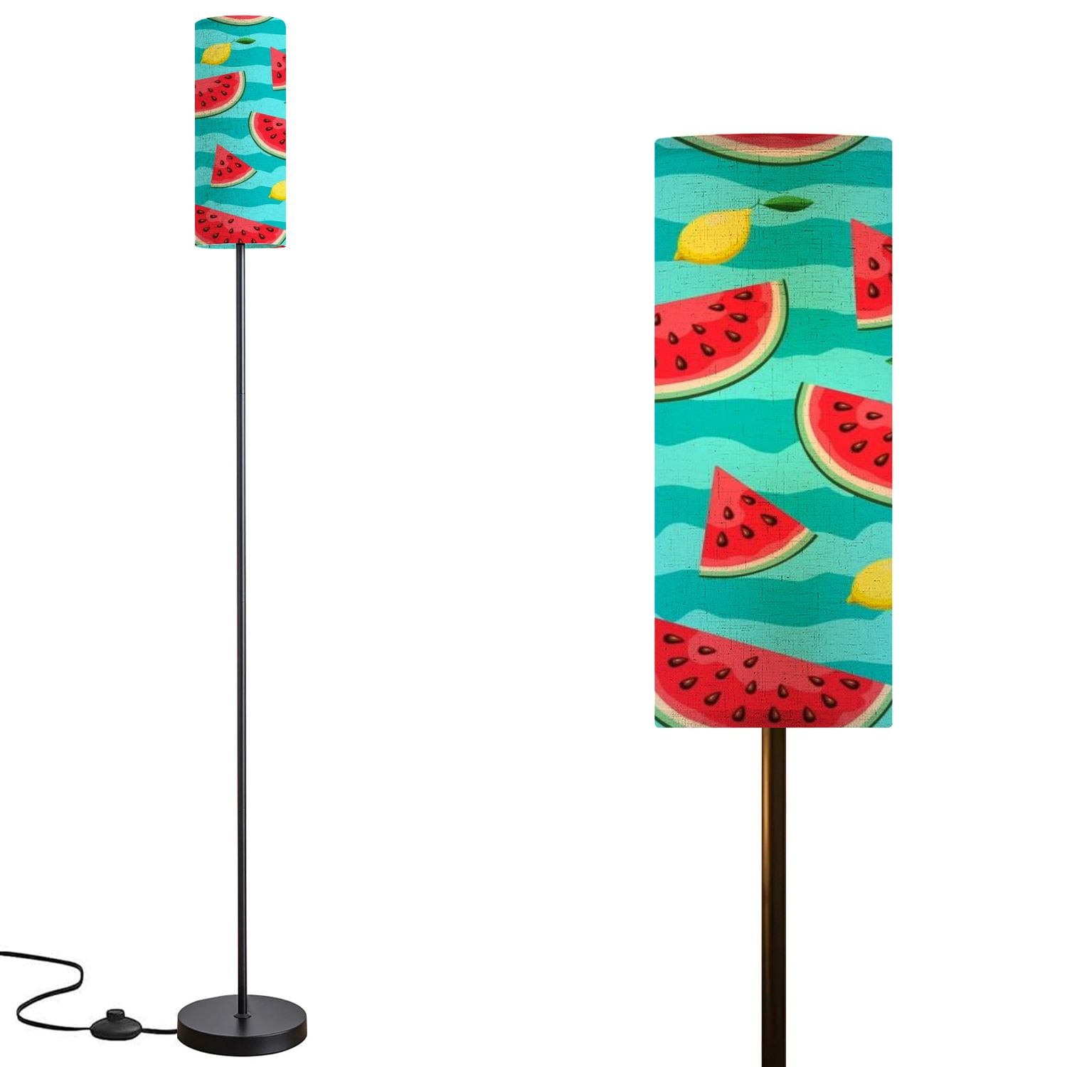Modern Standing Lamps seamless pattern pieces watermelon lemon Striped ...