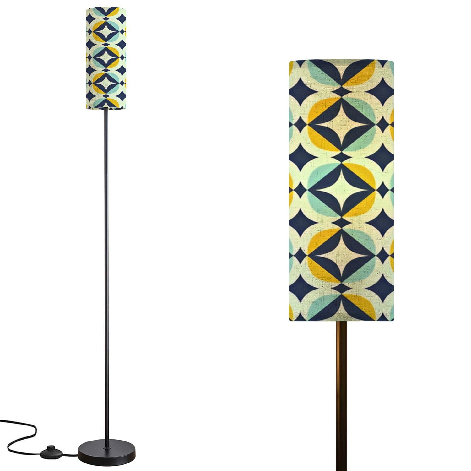 Modern Standing Lamps seamless retro pattern scandinavian style ...