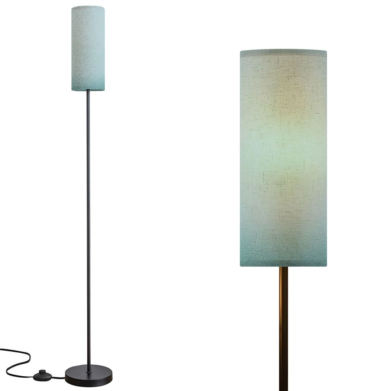 Modern Standing Lamps smooth gradient glass texture Dimmable Floor Lamp ...