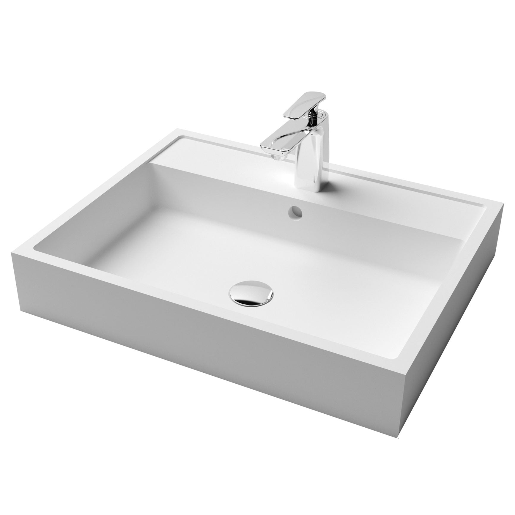 Modern Stone Resin Vessel Sink / 39 lb Weight, Non - porous Appearance ...