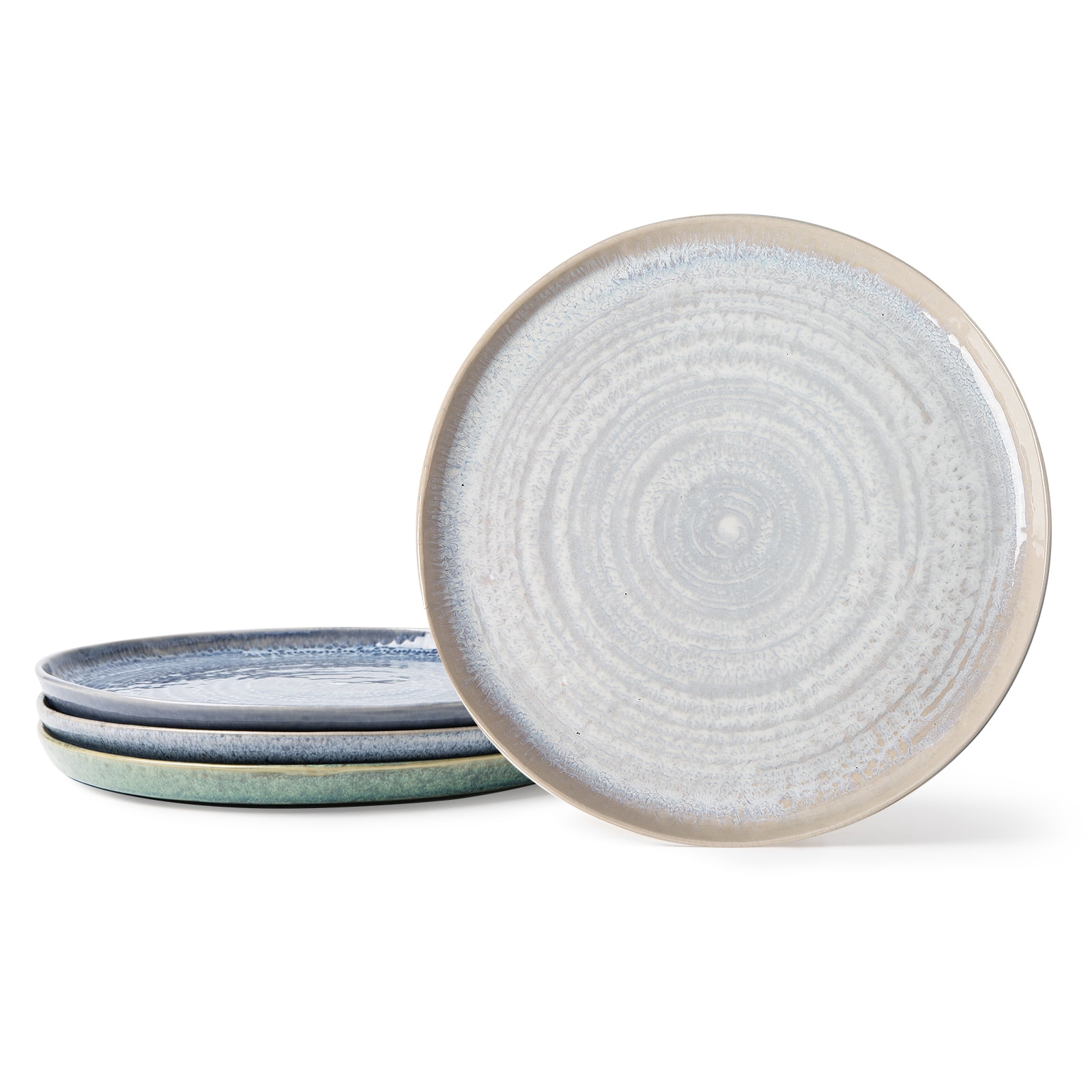 Modern Stoneware Dish Set 10.5 Inch Ceramic Plates Microwave and ...