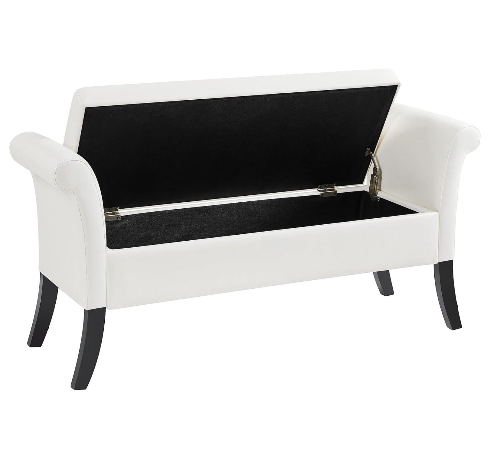 Modern Storage Bench Entryway Storage with Rolled Arms Shoe Hallway ...