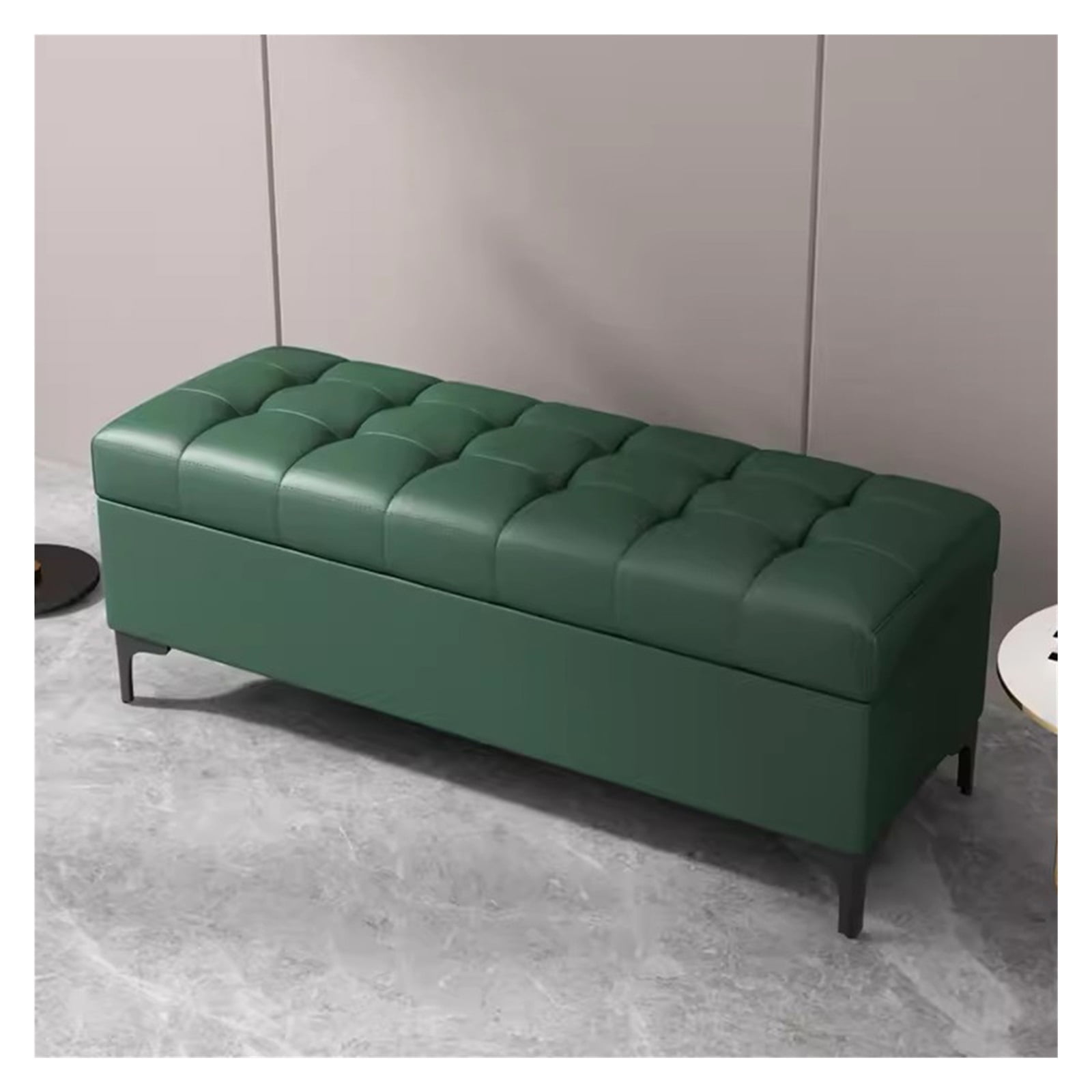 Modern Storage Bench for Bedroom End of Bed Upholstered Ottoman Bench ...