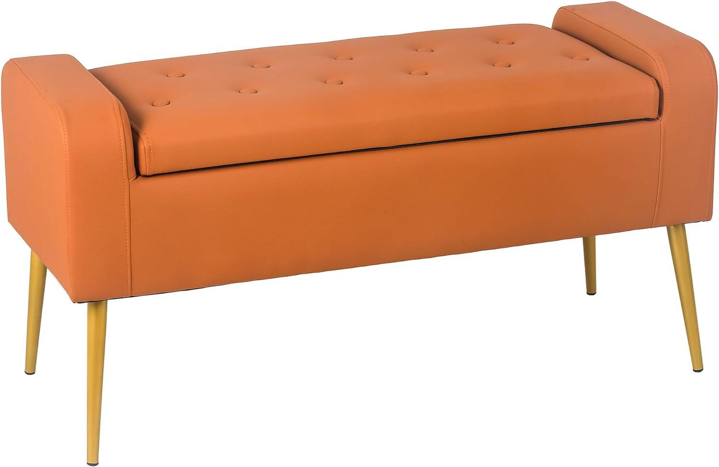 Modern Storage Ottoman Bench Upholstered Bedroom Benches Footrest