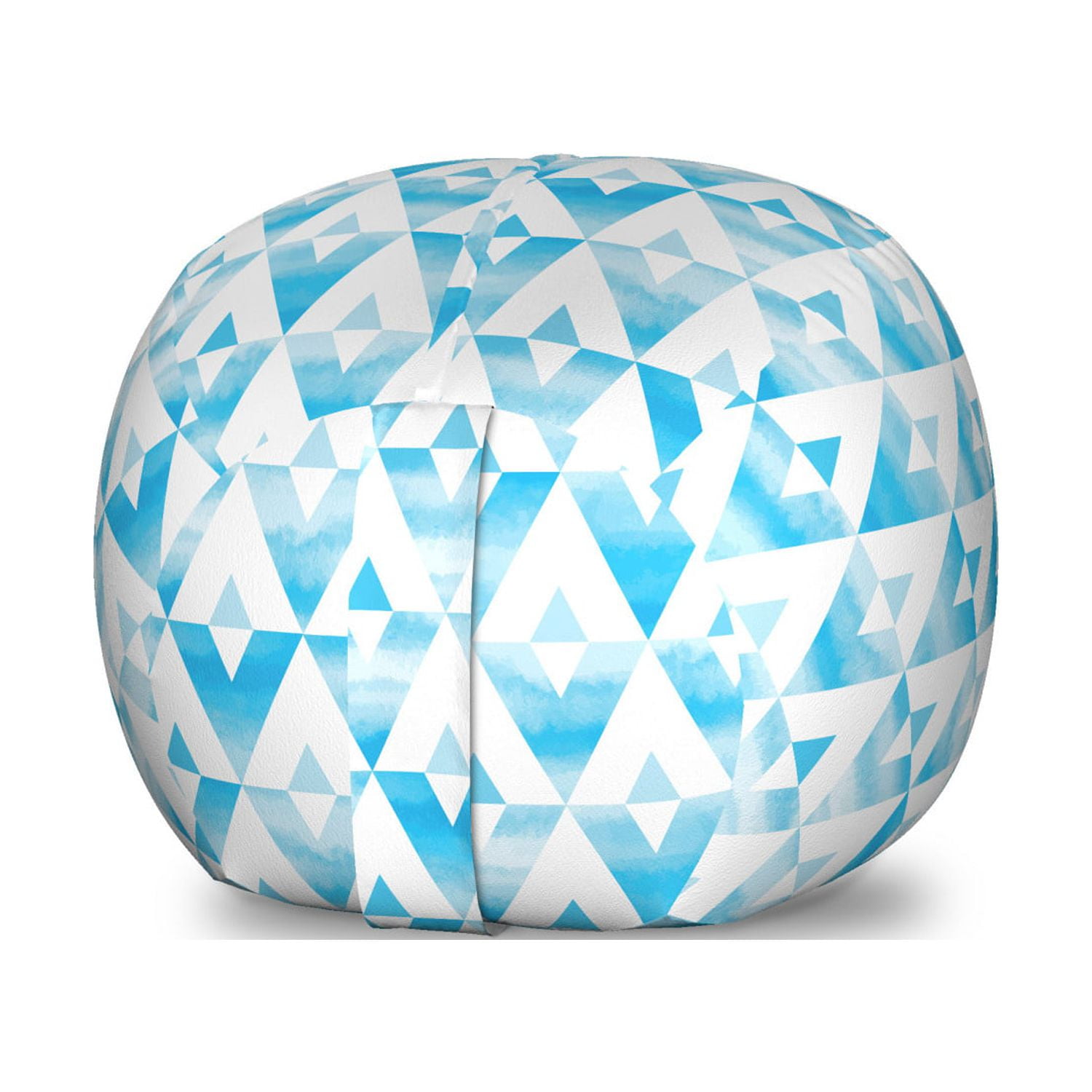 Modern Storage Toy Bag Chair, Geometric Contemporary Shapes Triangle ...