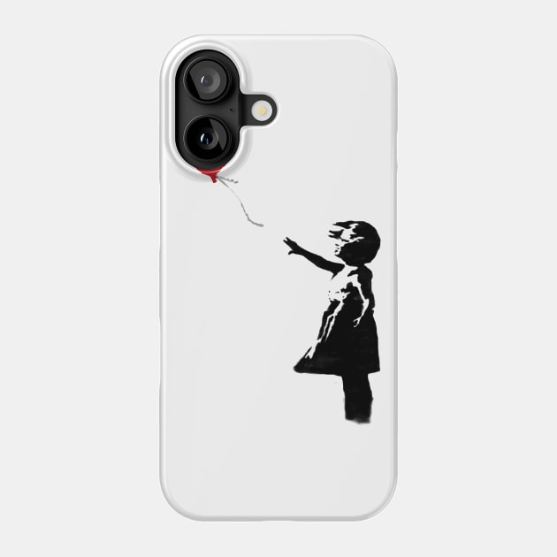 Modern Street Art 'Banksy Red Heart Balloon Girl' Graphic Case for ...