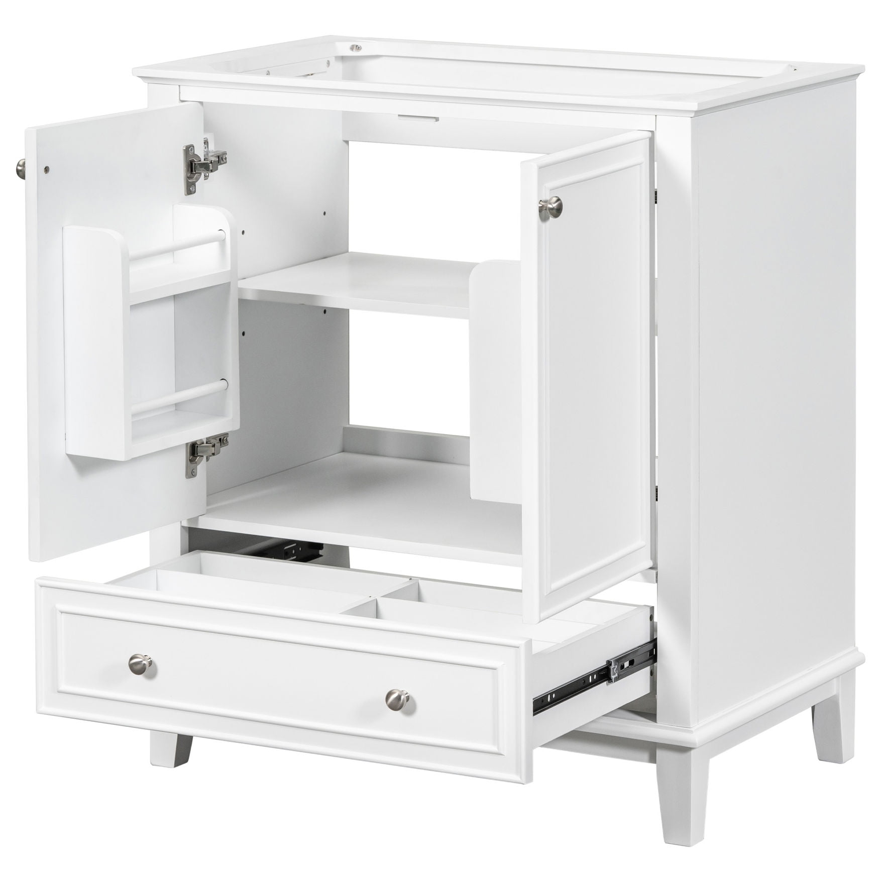 Modern Style Bathroom Base / White Color, MDF Boards / Adds Storage ...