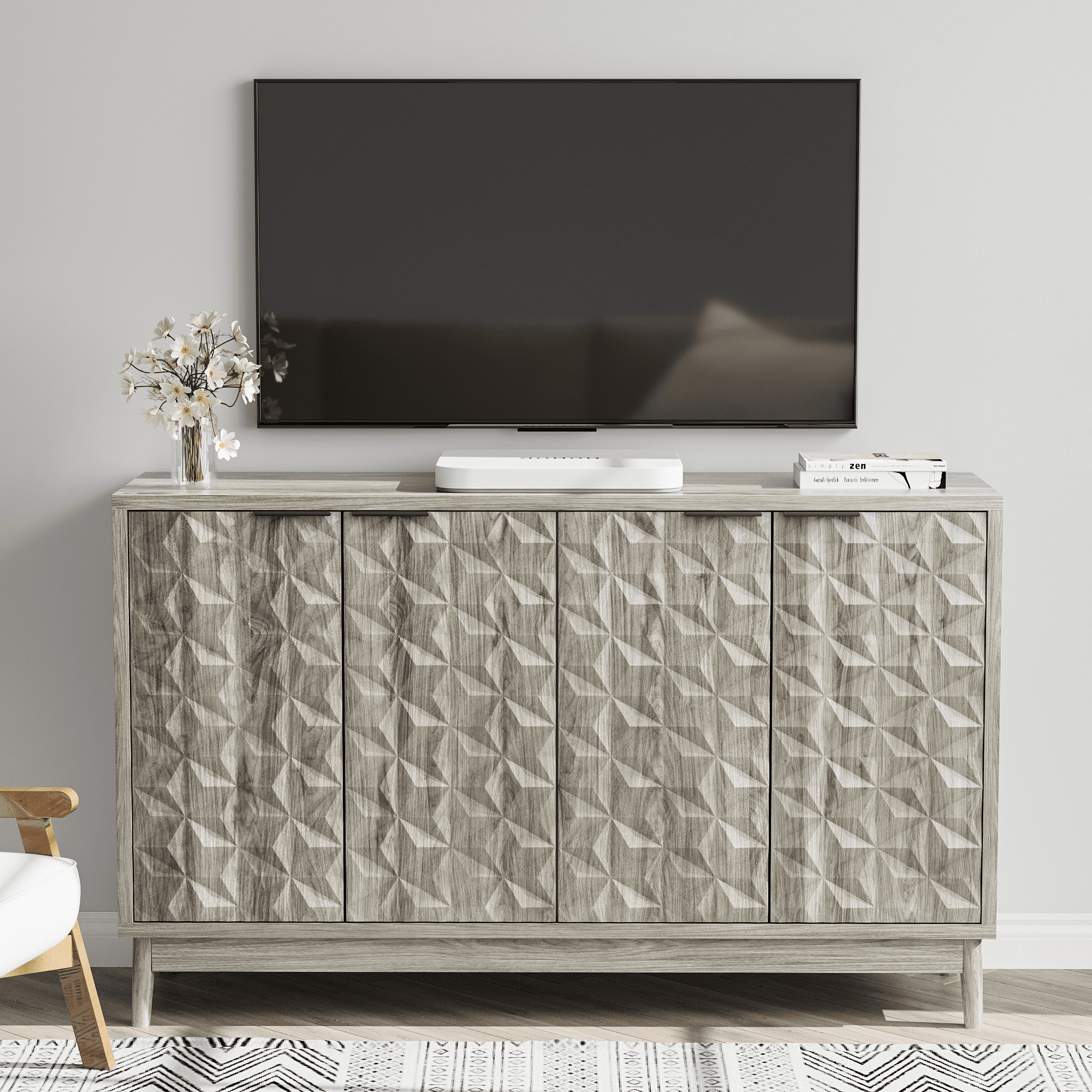 Modern Style Buffet Cabinet,Sideboard Buffet Cabinet With Storage ...