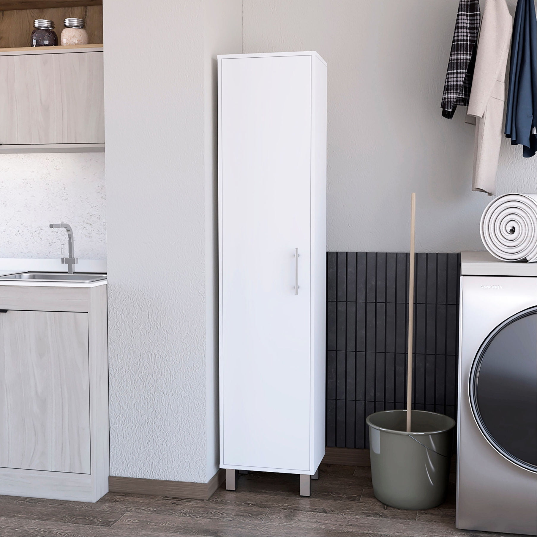 Modern - Style Cabinet + Five - Shelf Capacity”-“Kitchen Interior ...