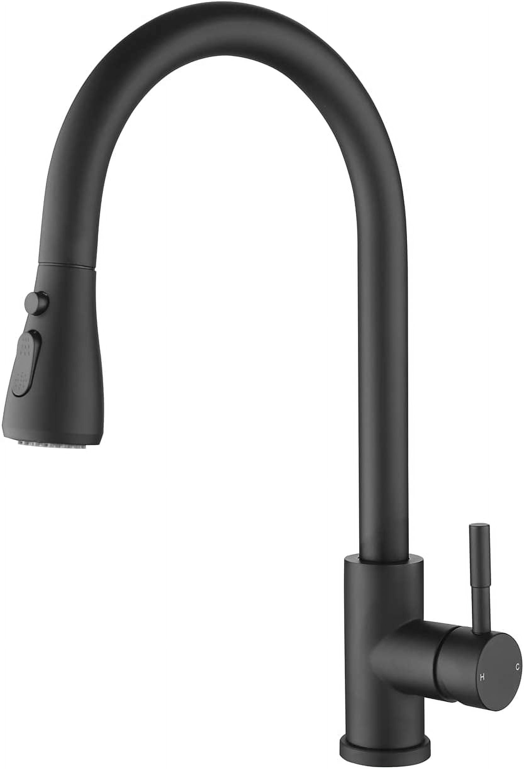 Modern Style Kitchen Faucet with Pull Out Spraye, Stainless Steel ...
