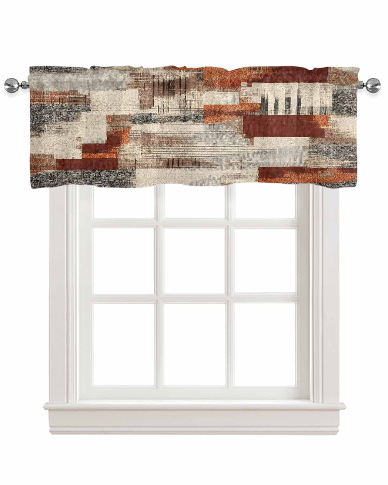 Modern Style Kitchen Valances for Windows Farmhouse Linen Window ...