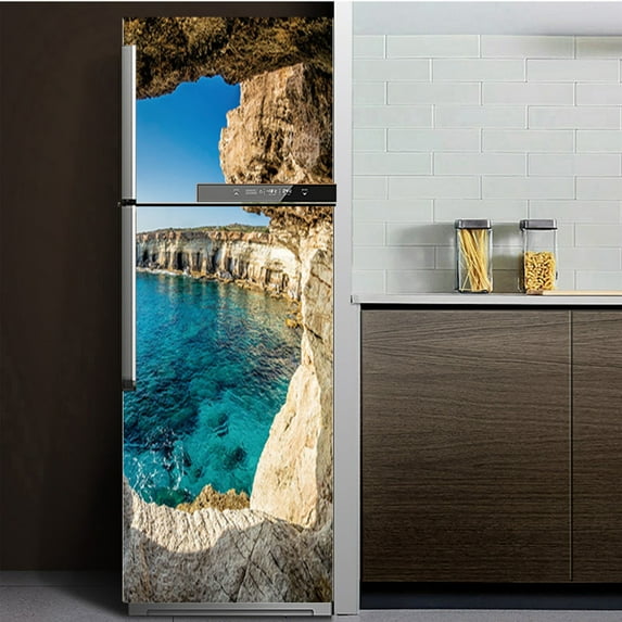 Modern Style Refrigerator Stickers Film Creative Fully Sticky ...